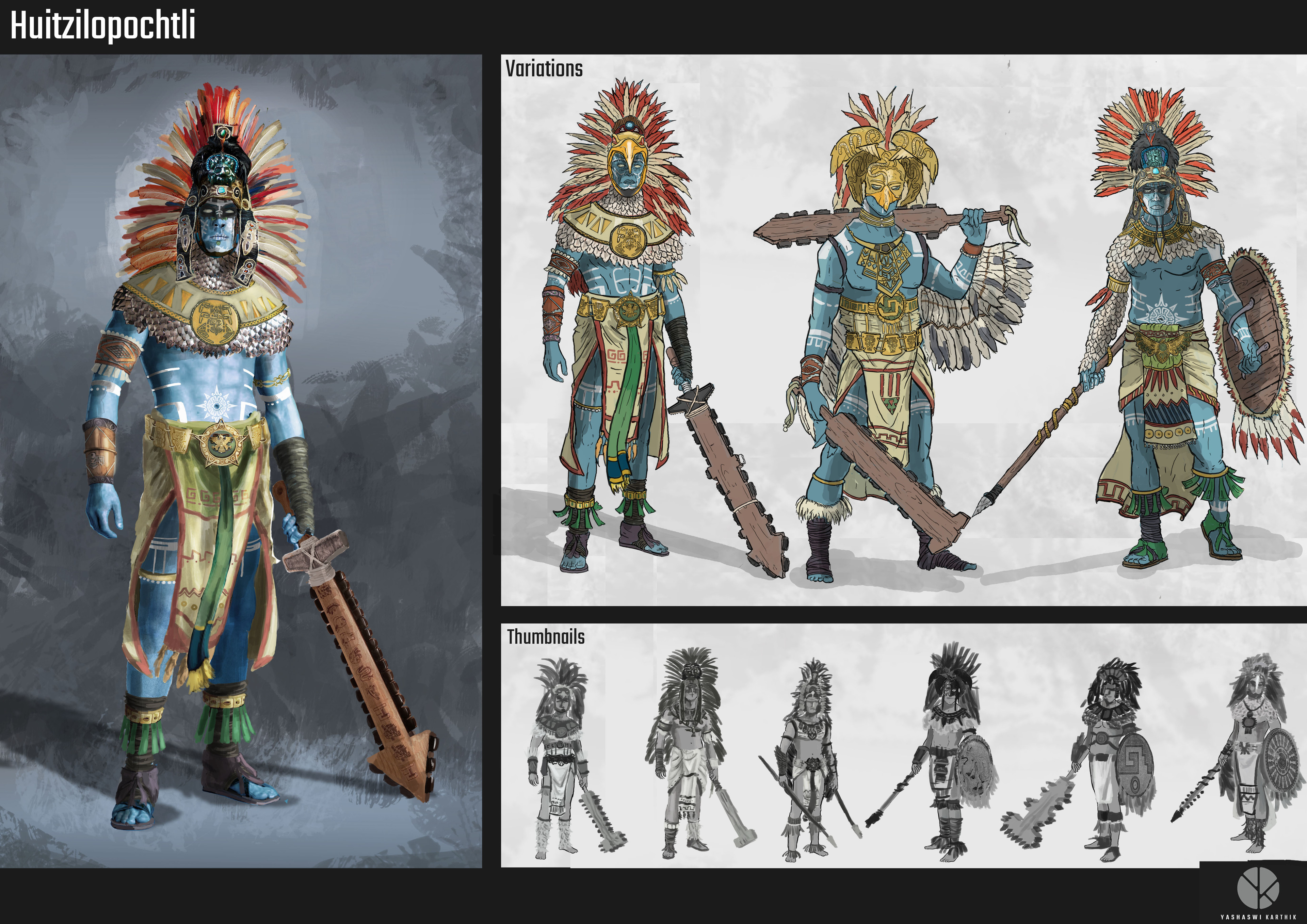 Huitzilopochtli Aztec God Of War
