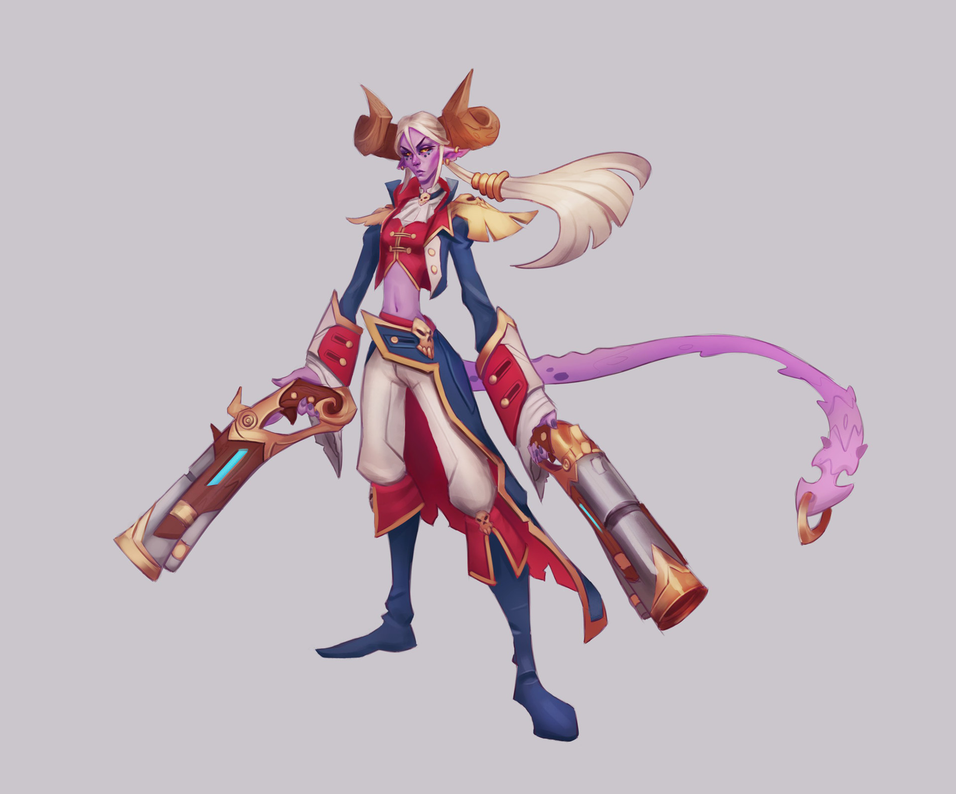 ArtStation - Demon Pirate Lady