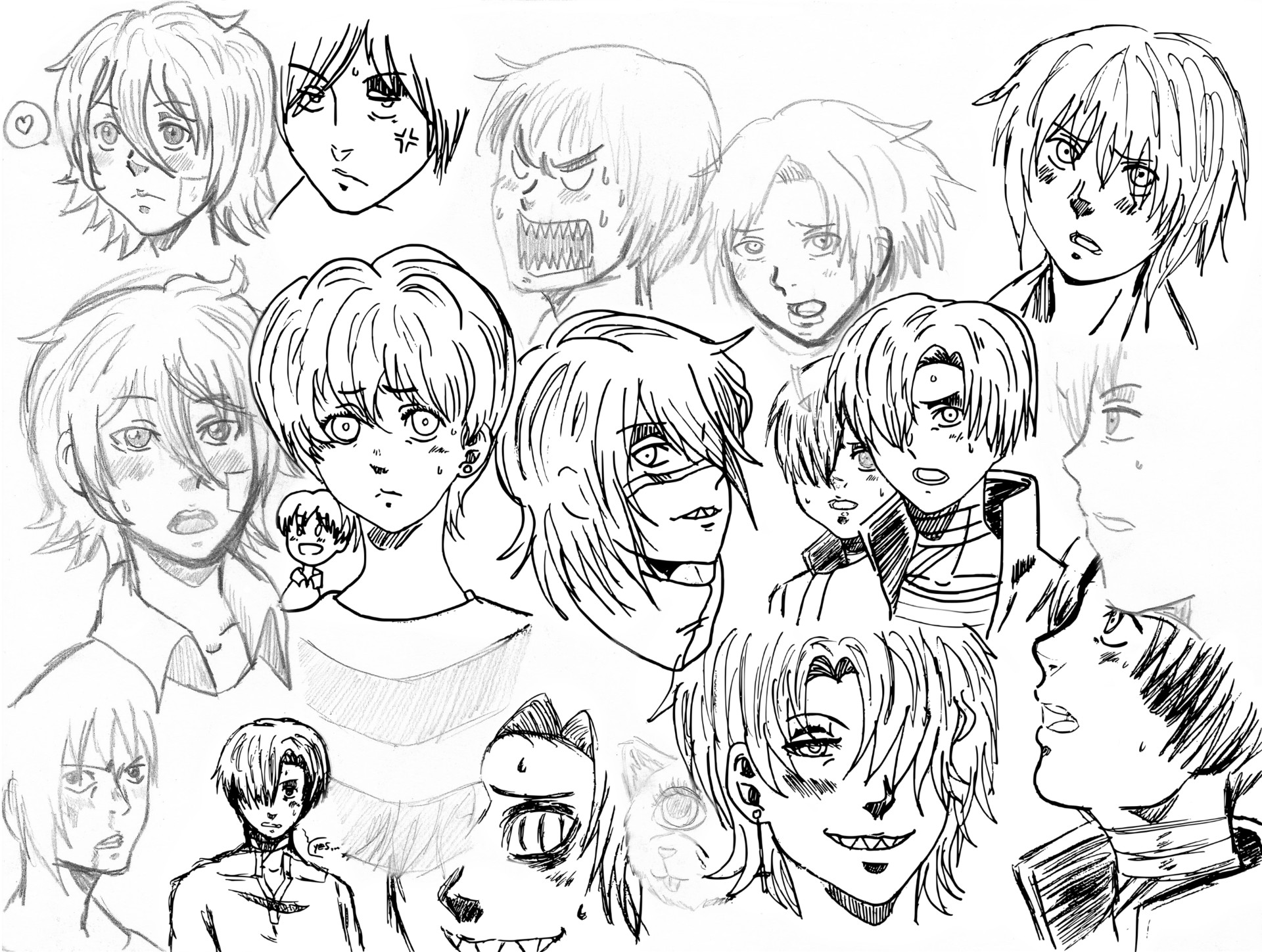 ArtStation - Characters Sketch line