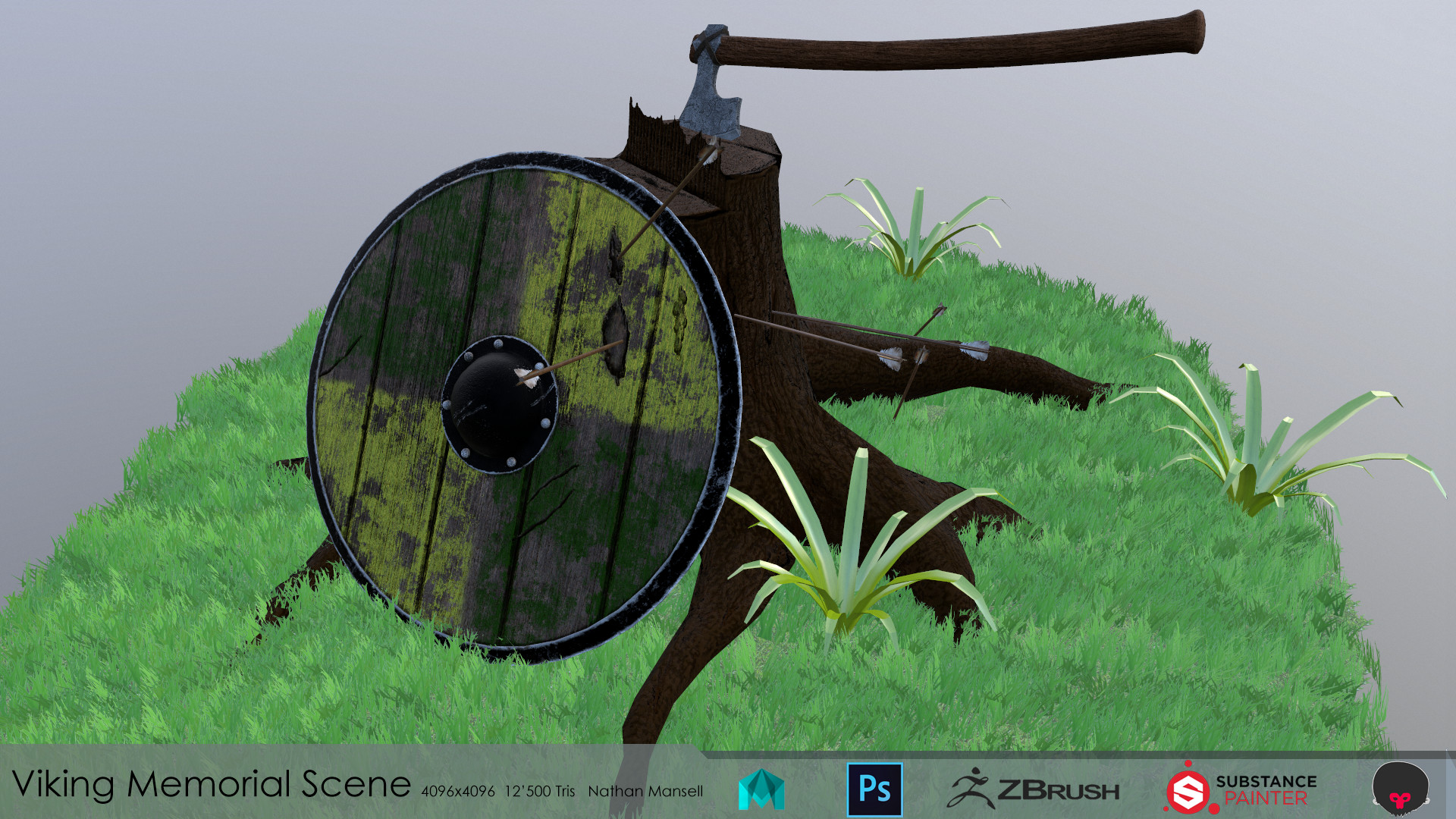 Nathan Mansell - Viking Memorial Scene