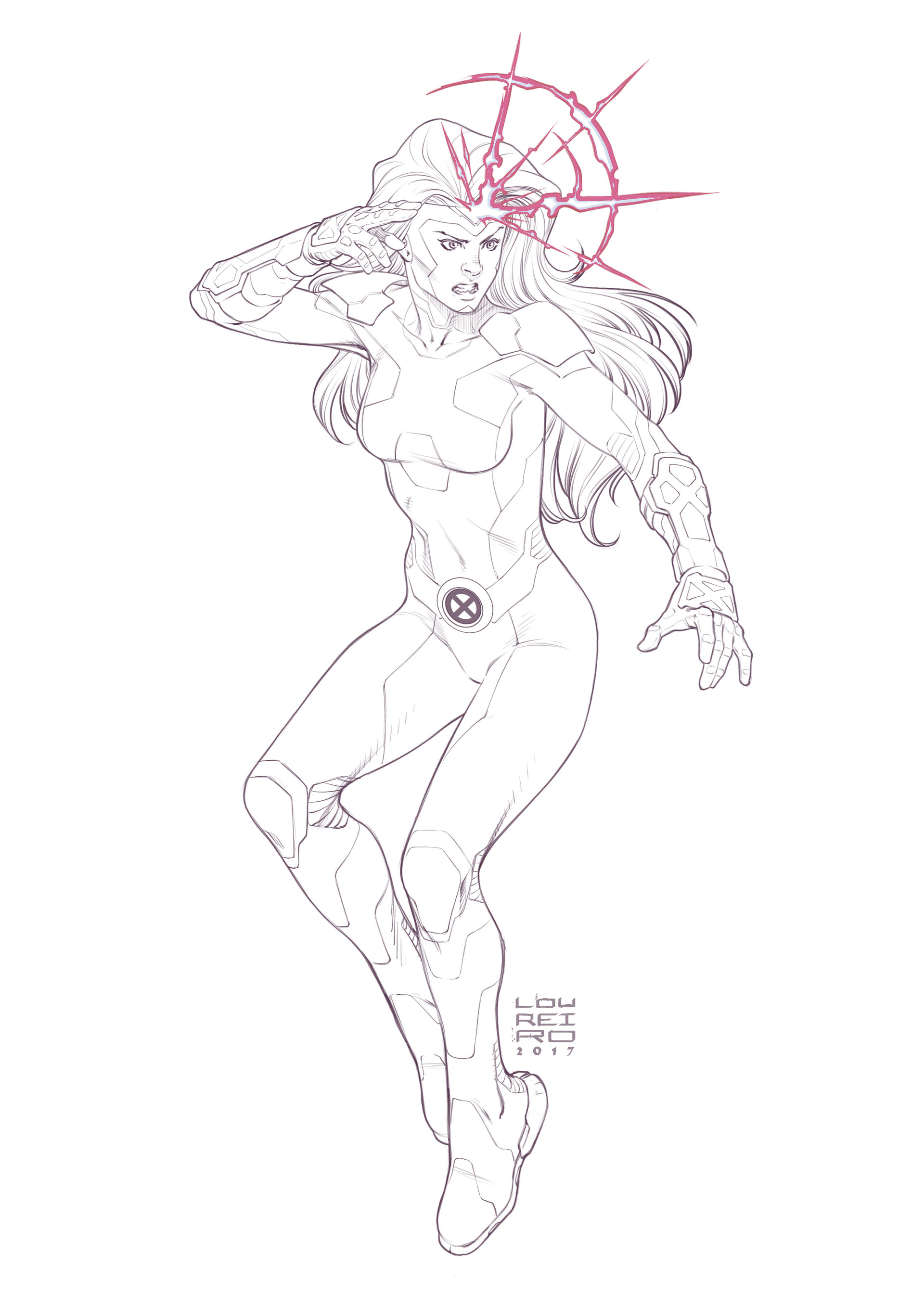 jean grey coloring pages