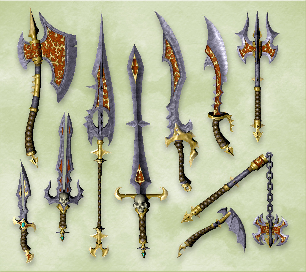 ArtStation - EverQuest2 Weapons