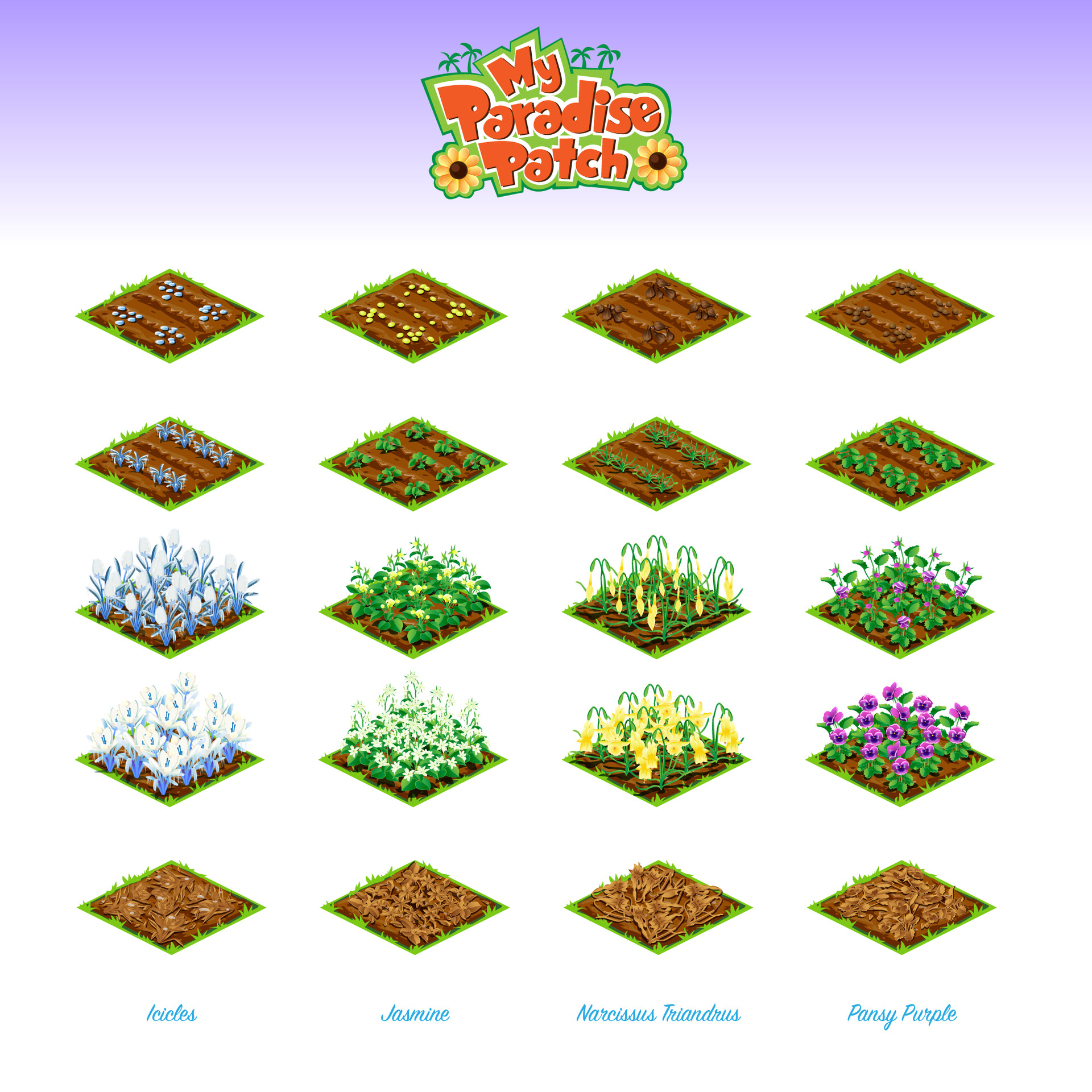 ArtStation - My Paradise Patch - Flowers3 2010