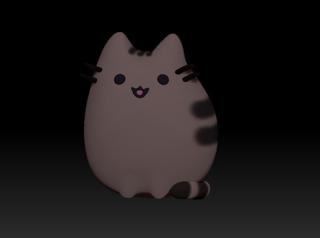 3d pusheen