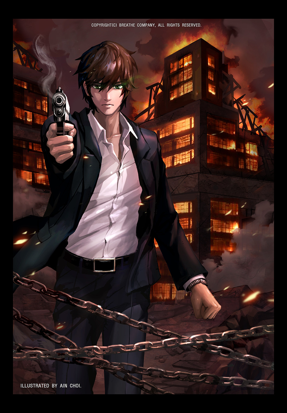 ArtStation - The Blood_ novel cover illust
