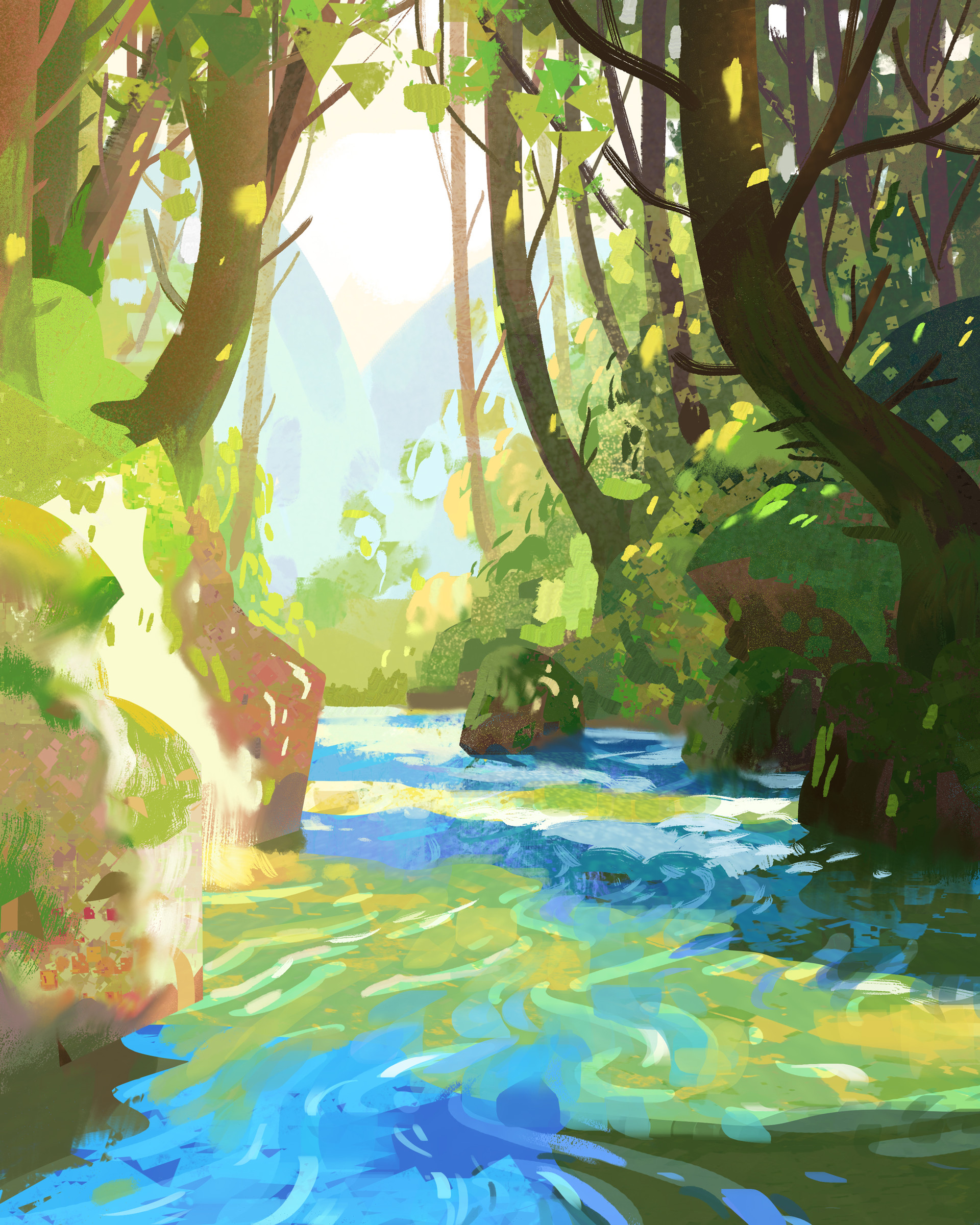ArtStation - River Sketch