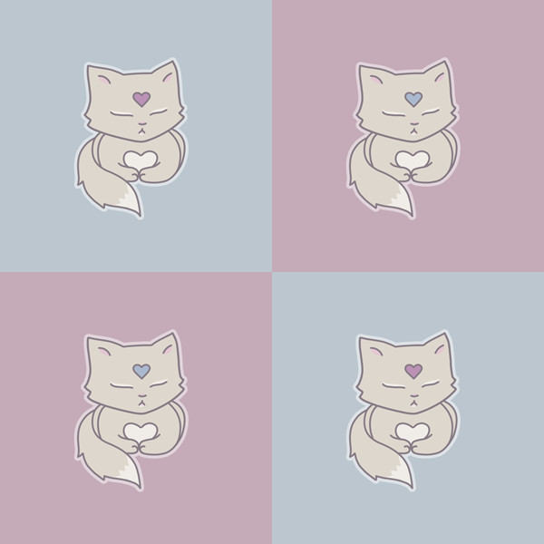 ArtStation - Cute cat collage