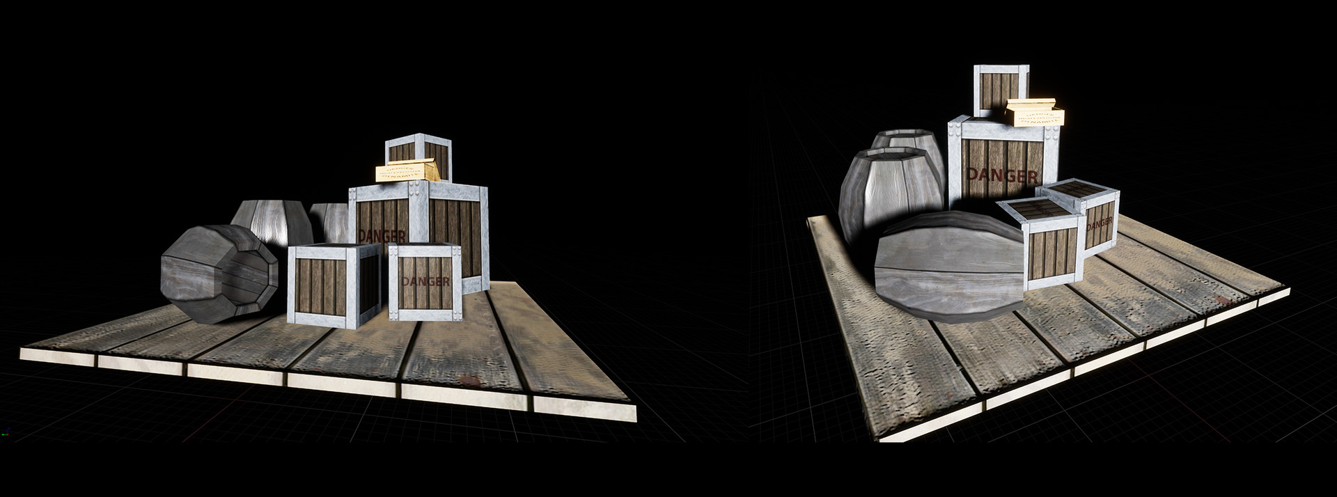 ArtStation - Barrel and Crate Set