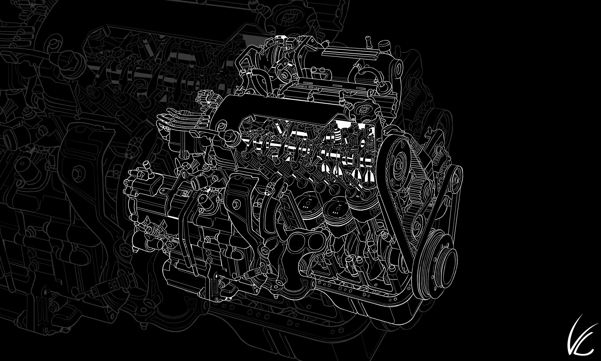 ArtStation - Car Engine