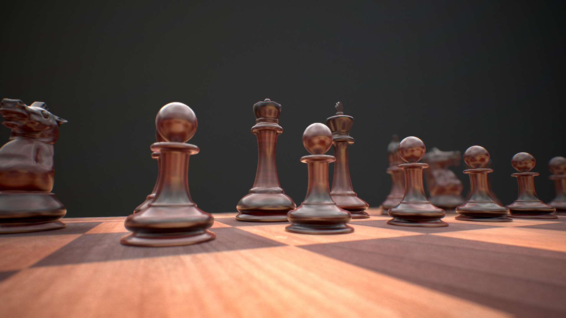 Travis Bridges - Wooden Chess Set: Board and Pieces (7/7)