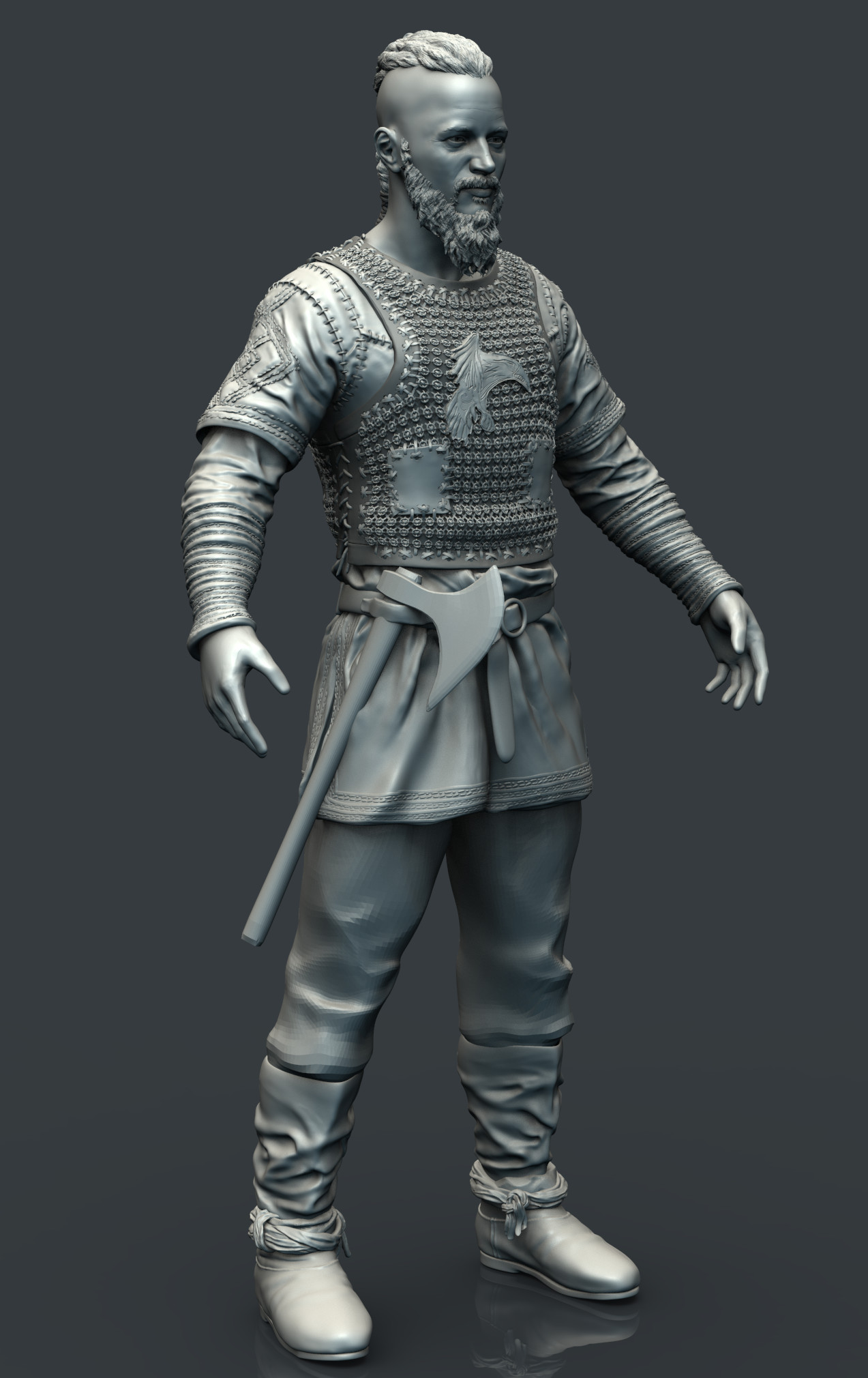 ArtStation - Ragnar Lothbrok WIP