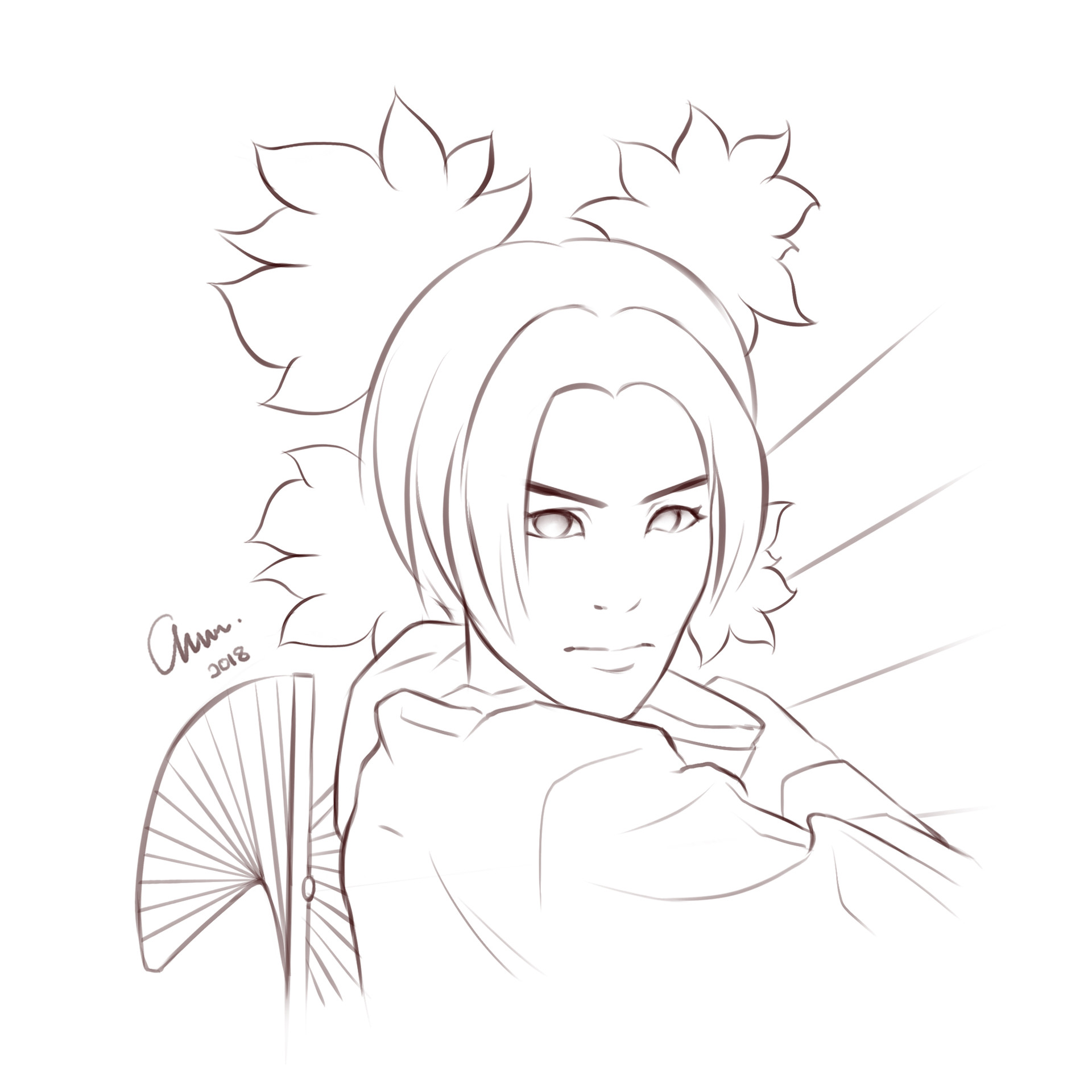 temari coloring pages