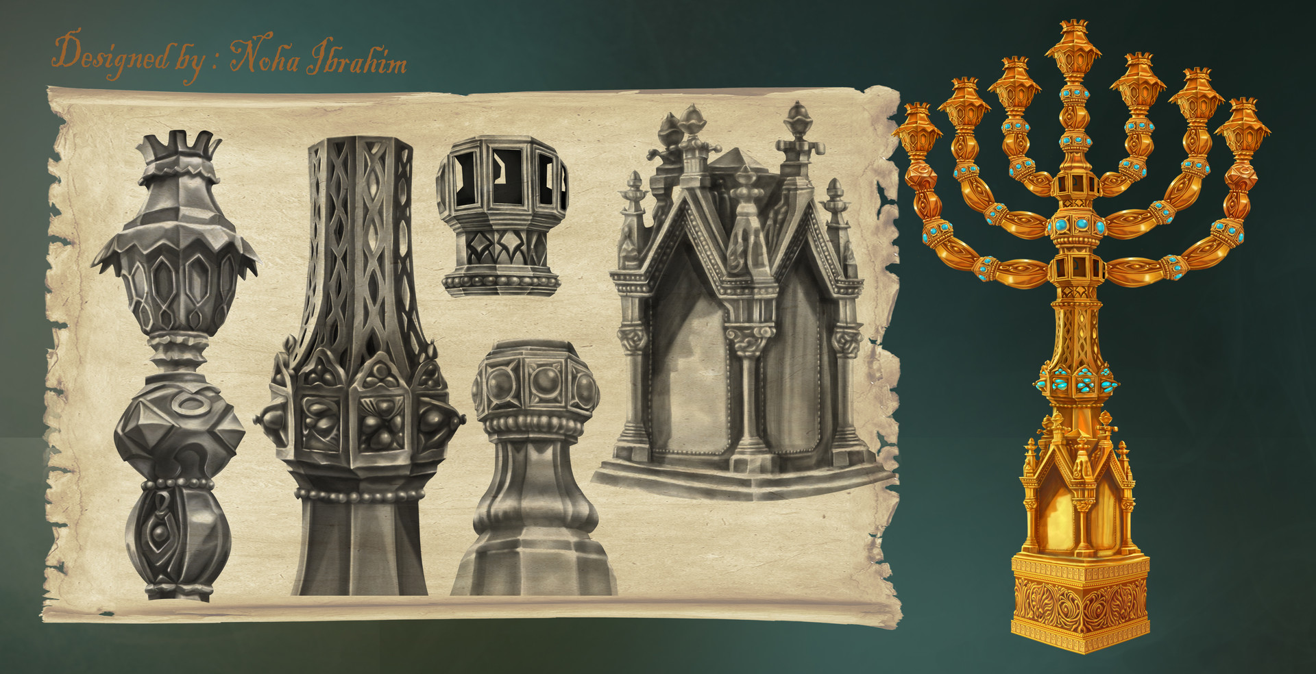 ArtStation - Jewish tample