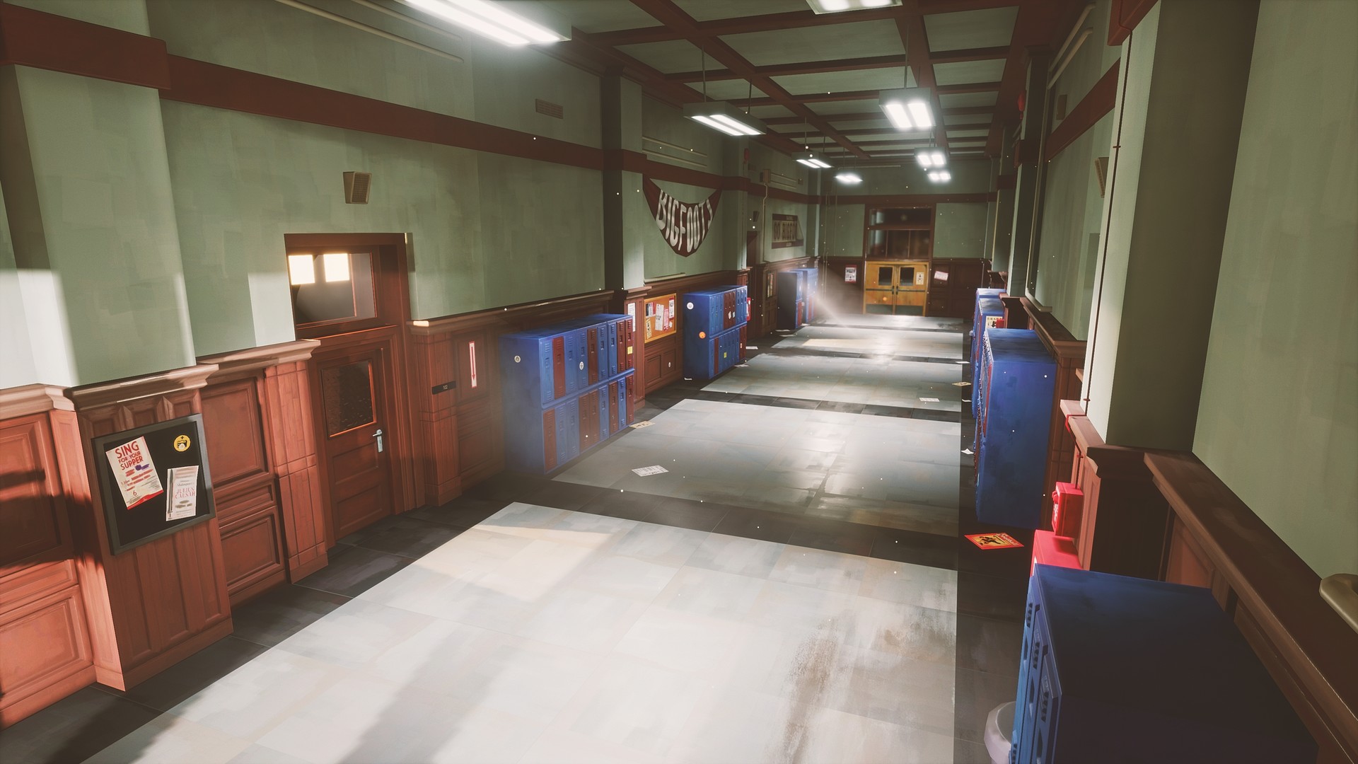 ArtStation - School Hall Way - [Life is Strange Study]