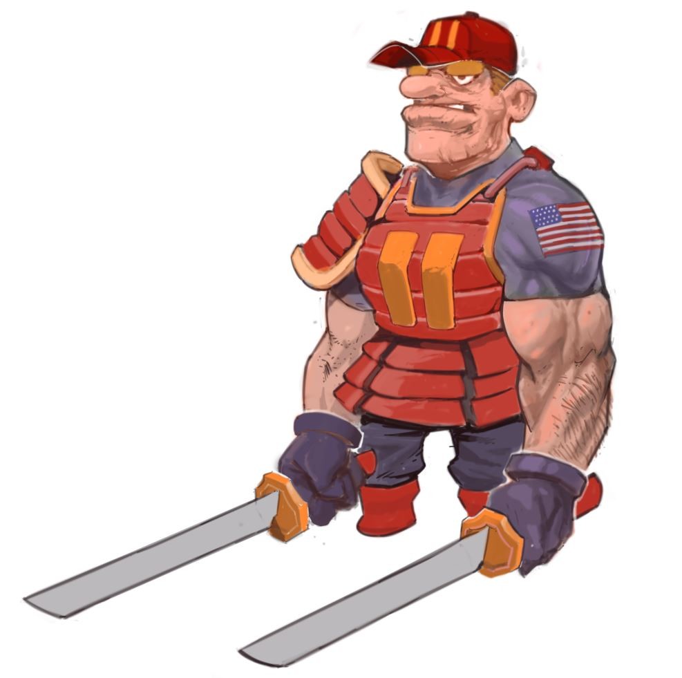 ArtStation - No Country For Buff Men With Swords