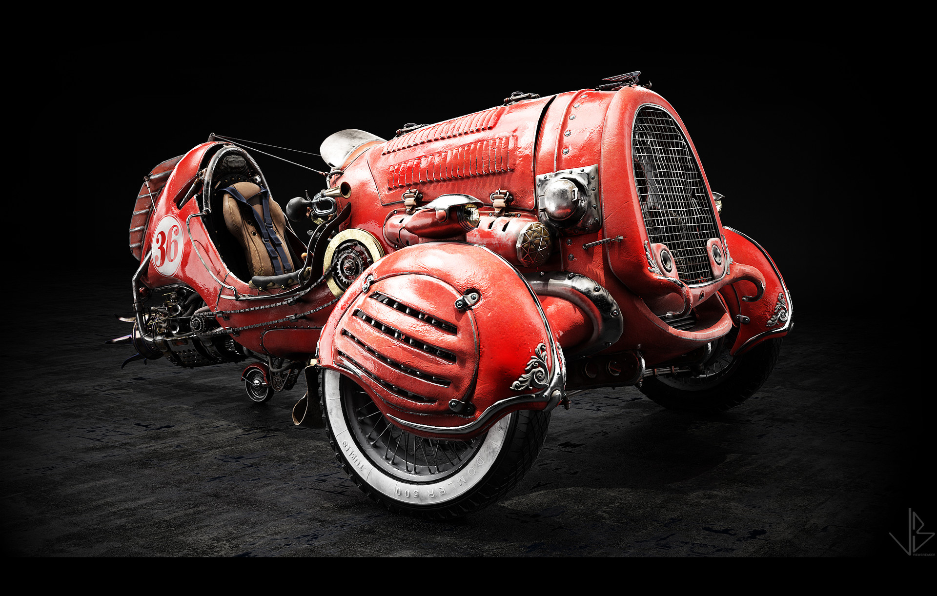 Samuel St - "King Bishop" Steampunk racing car