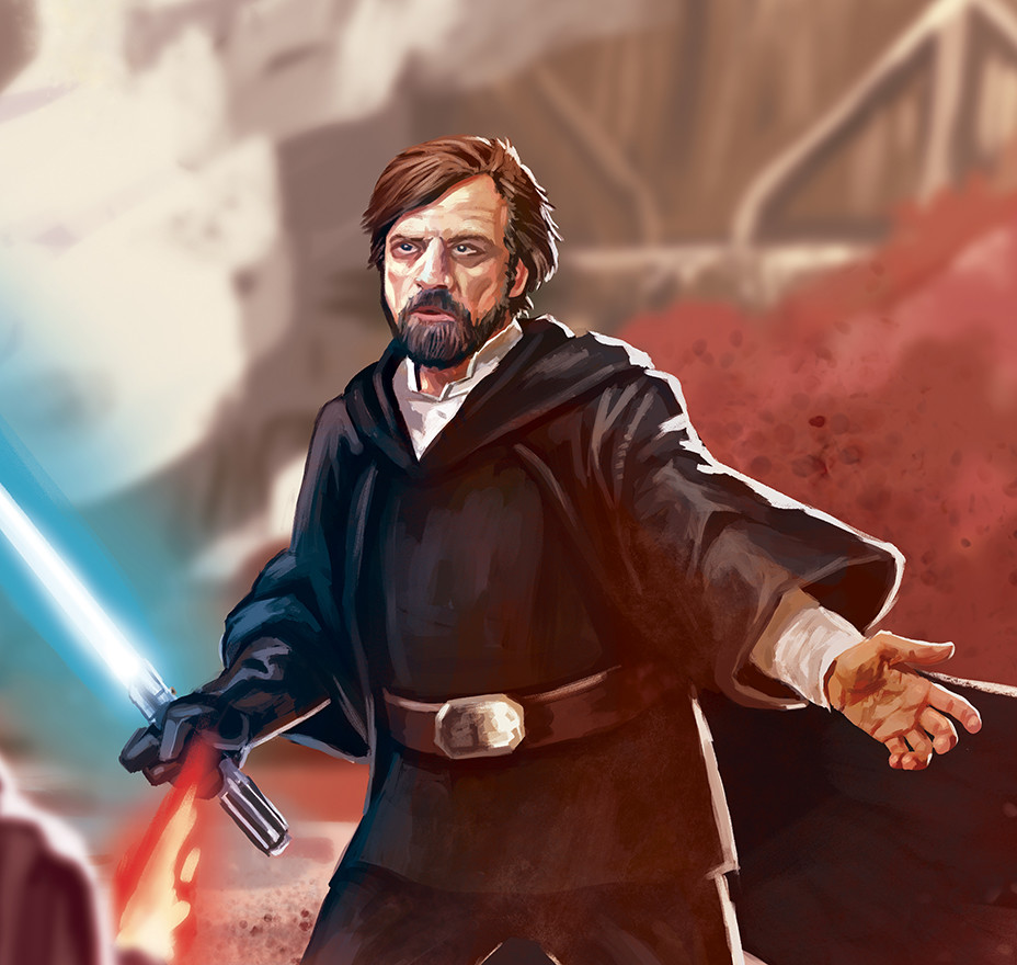 Old Luke Skywalker Art