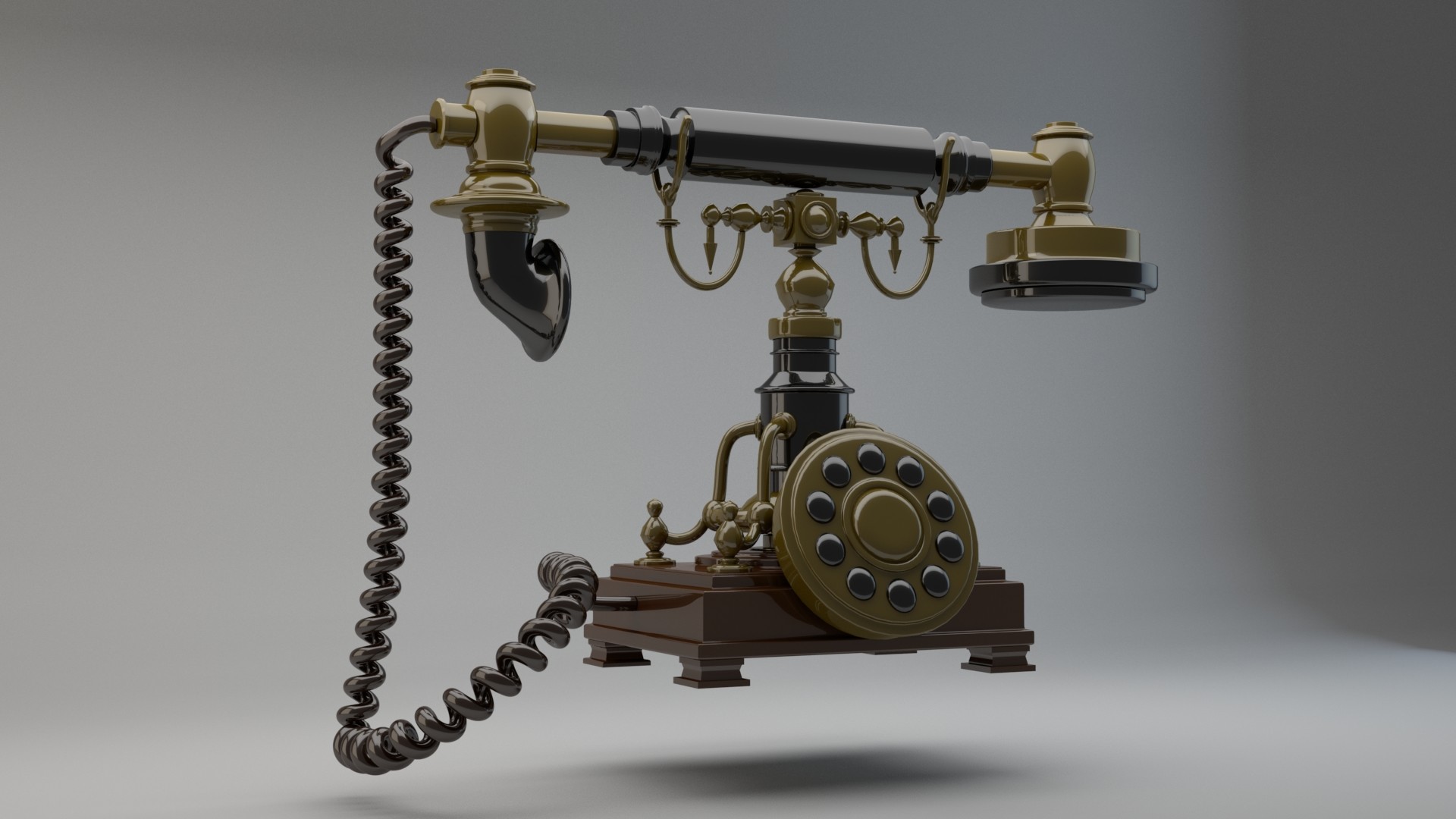 ArtStation - Old Phone Prop