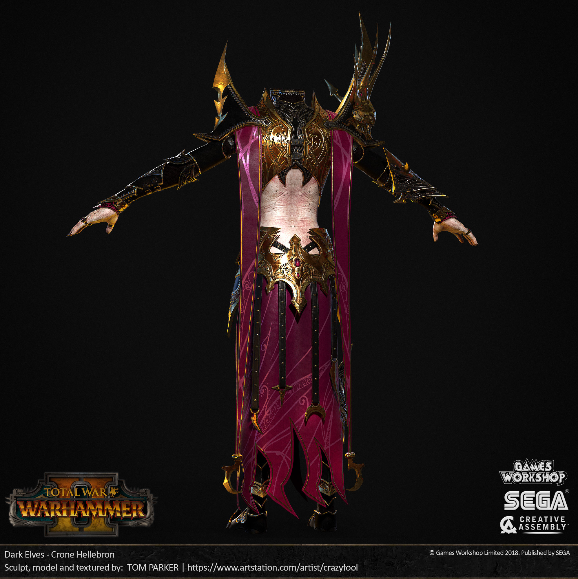 Tom Parker - Total War Warhammer 2 - Crone Hellebron