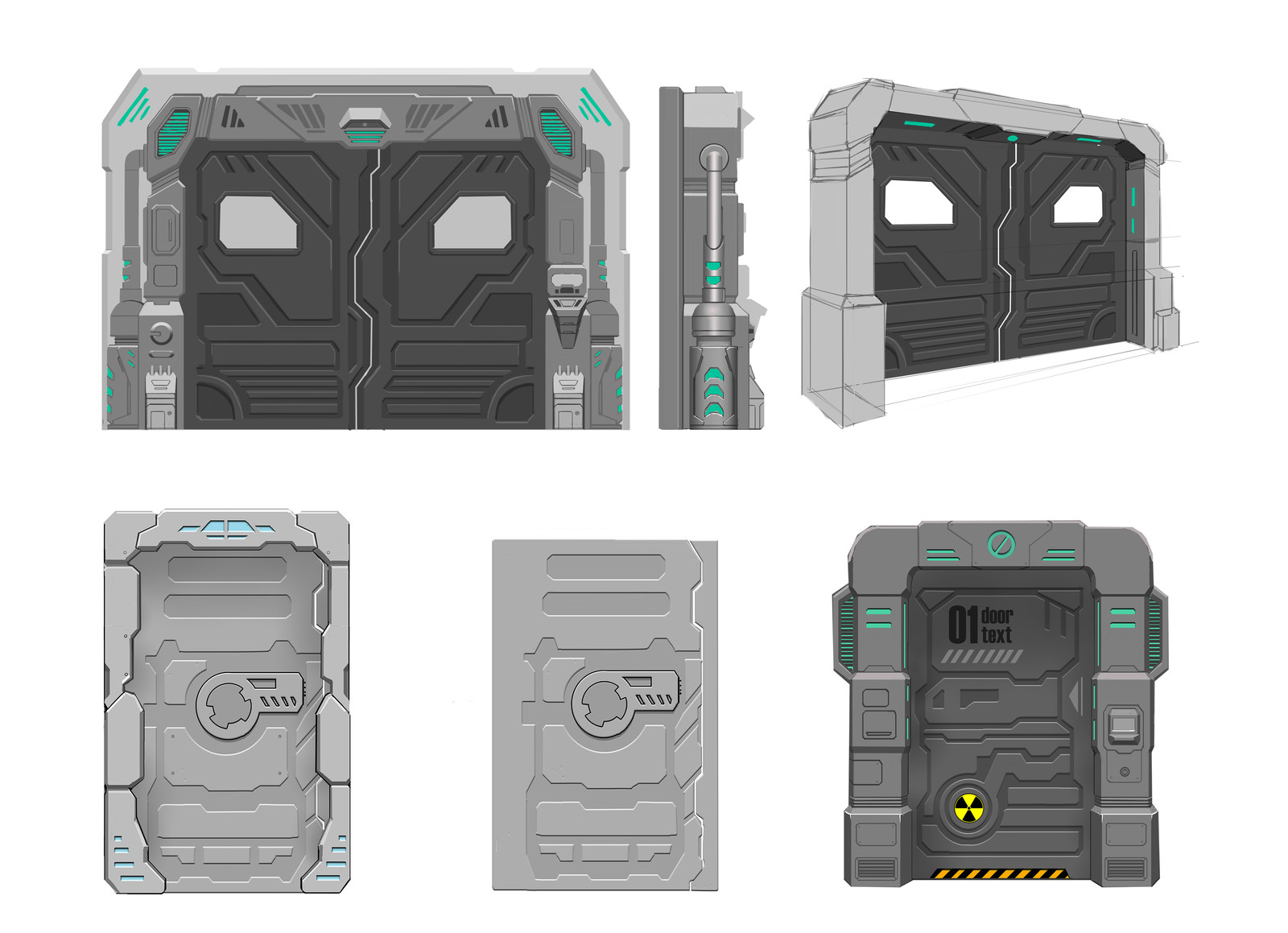 Arquimedes Gonzalez - Sci Fi Doors Concept art