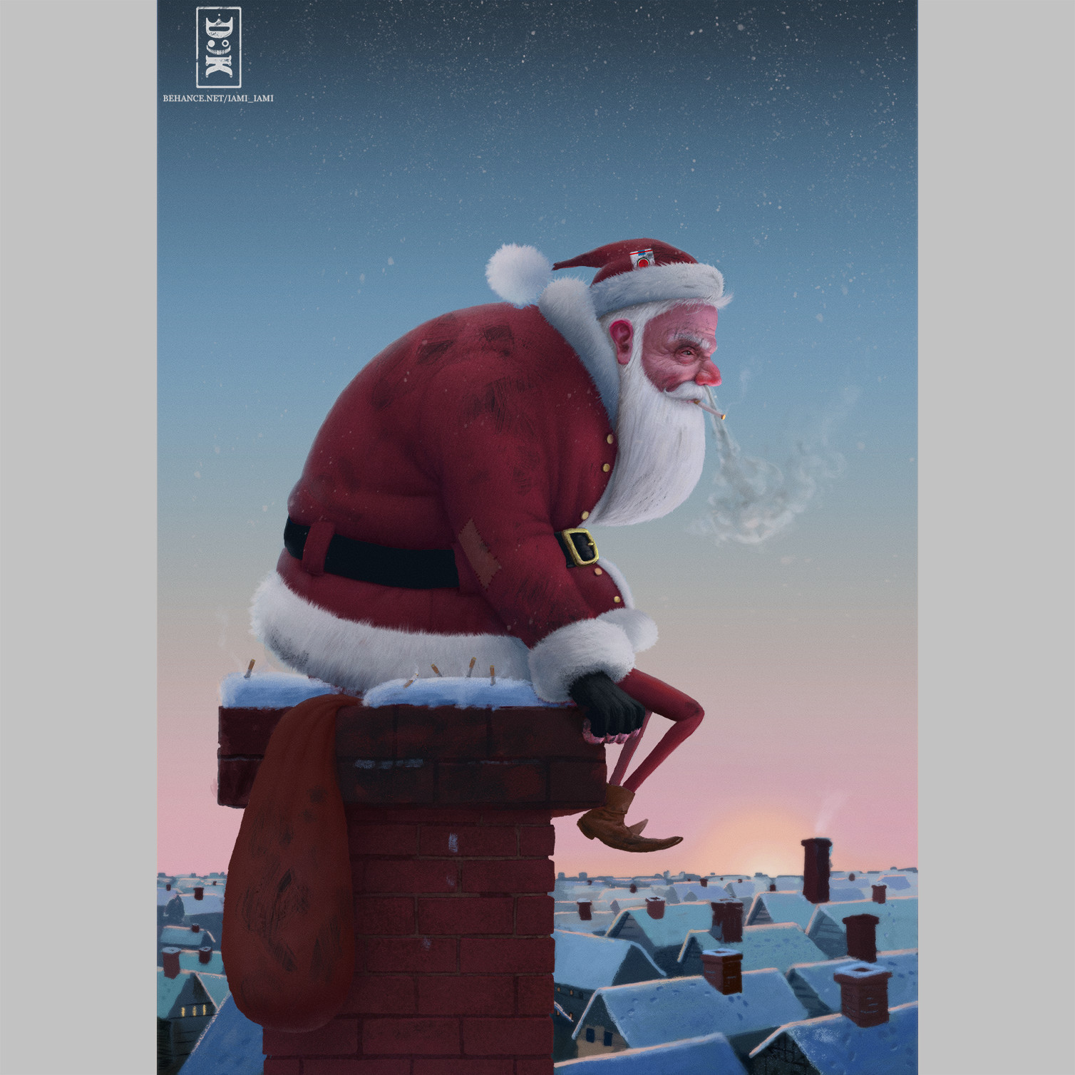 ArtStation - Tired Santa