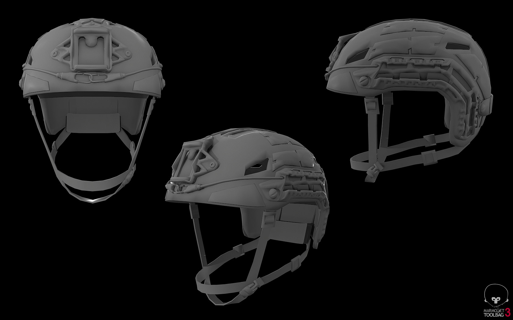 UnderSiege Productionz - Revision Caiman Hybrid Carbon Bump Helmet