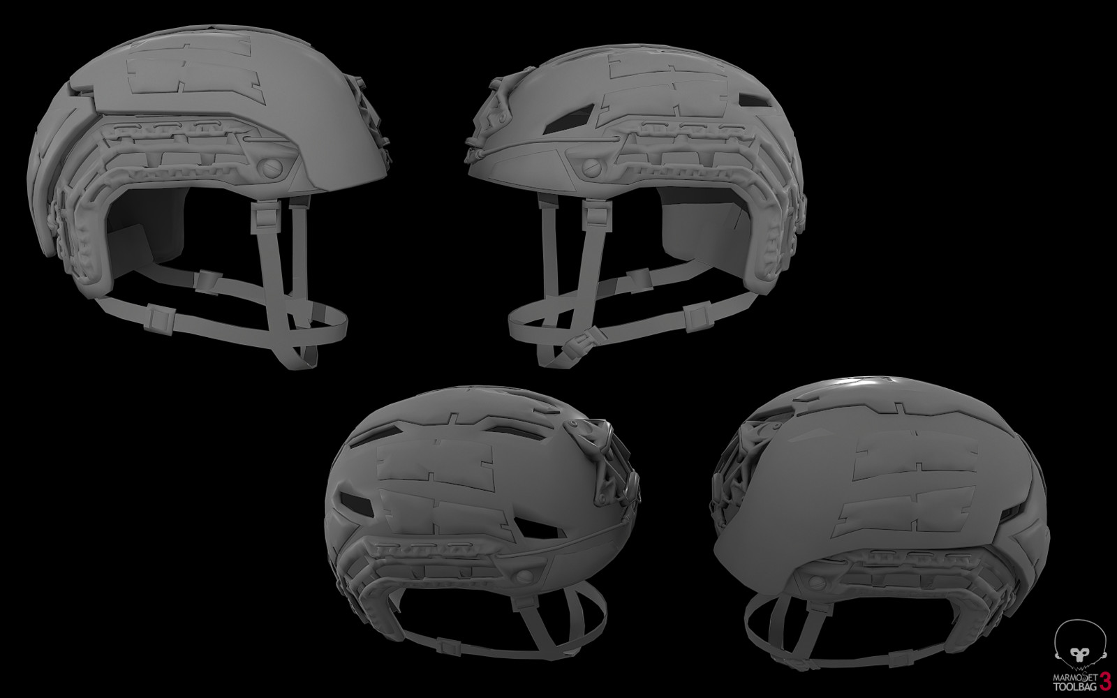 UnderSiege Productionz - Revision Caiman Hybrid Carbon Bump Helmet