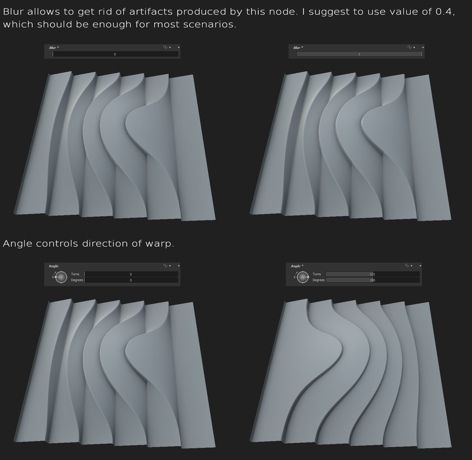Konrad Krzeminski - Substance Designer: Directional Warp Hills node