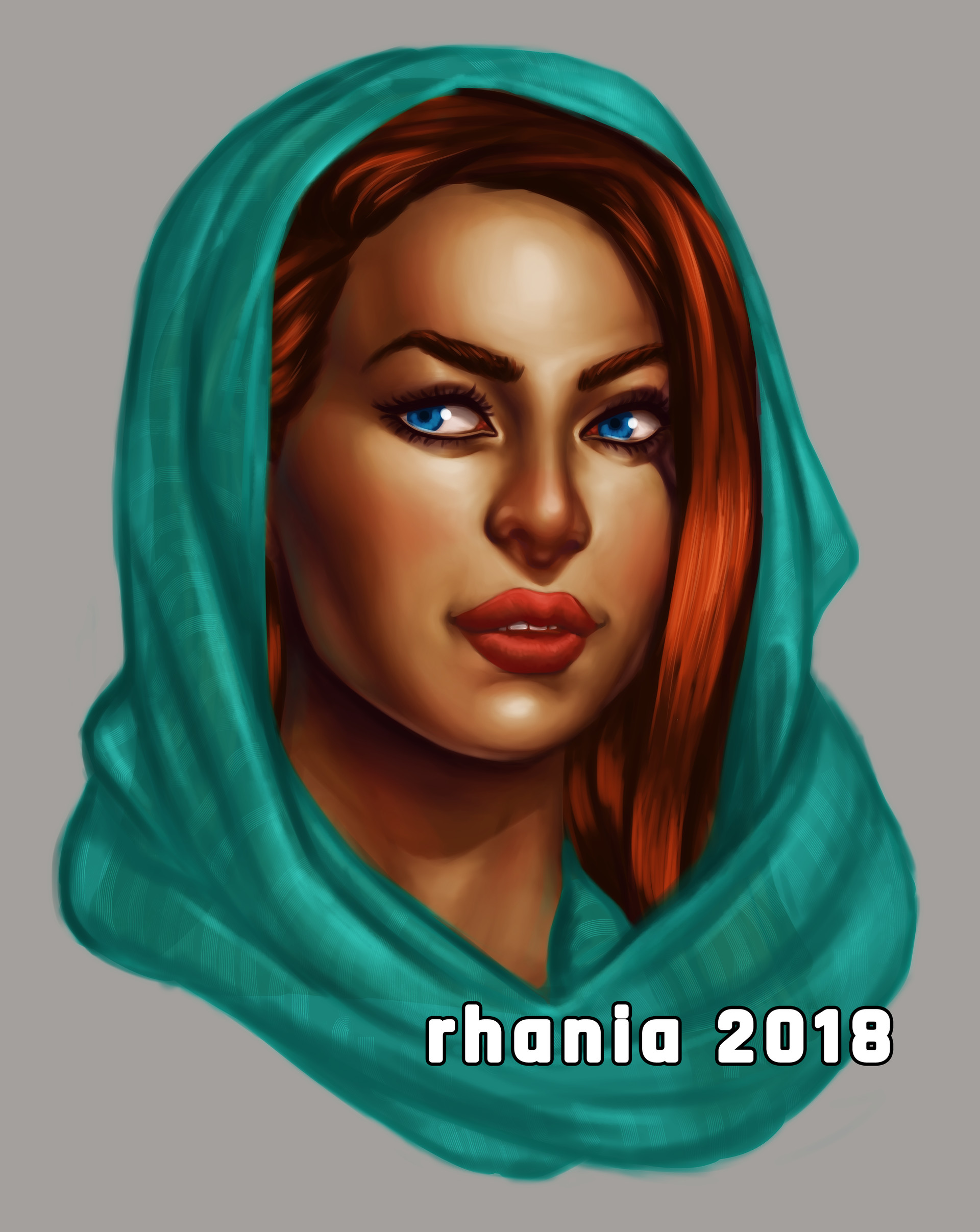 ArtStation - Rania Portrait 2018