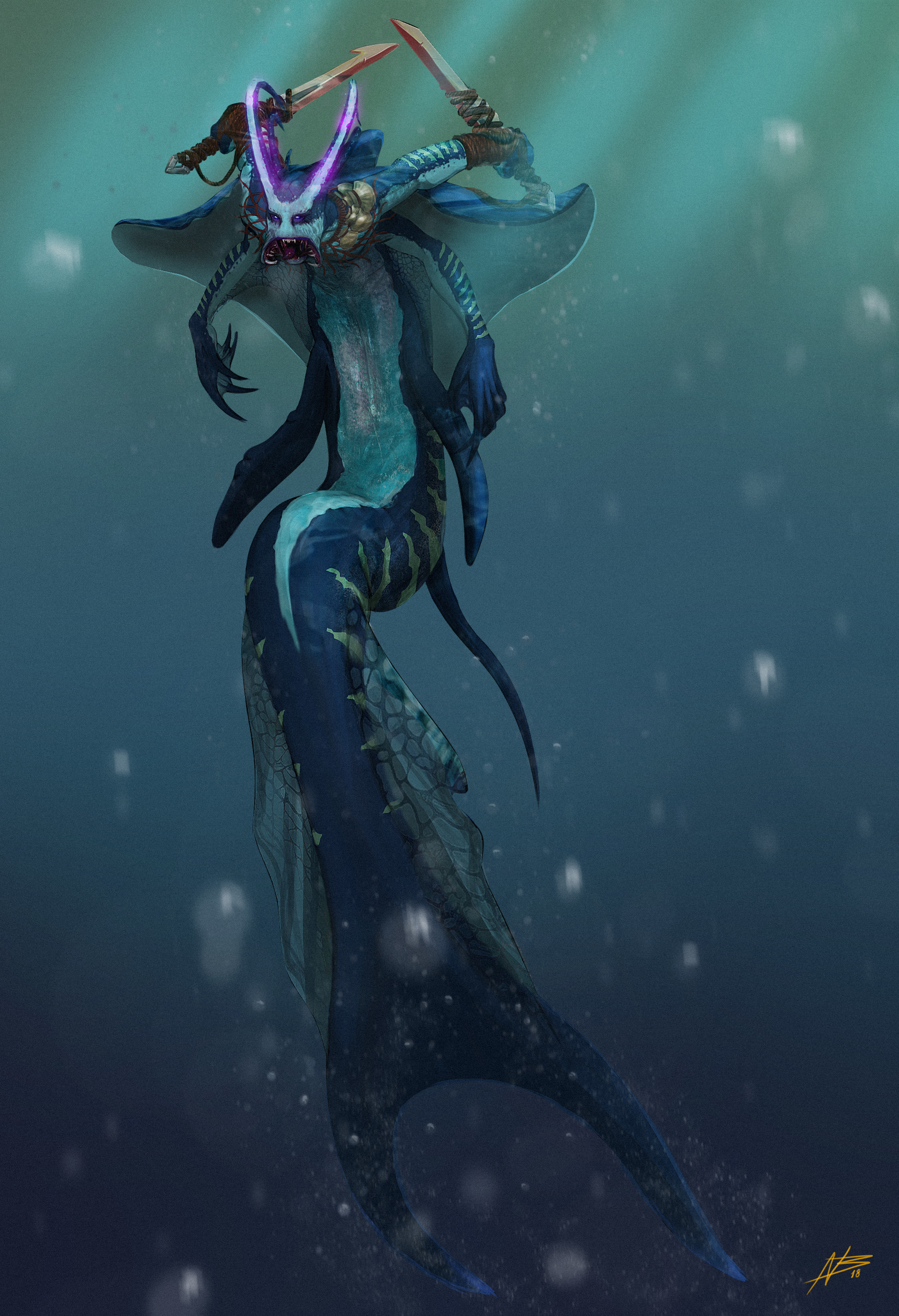 ArtStation - Lophius Mermaid