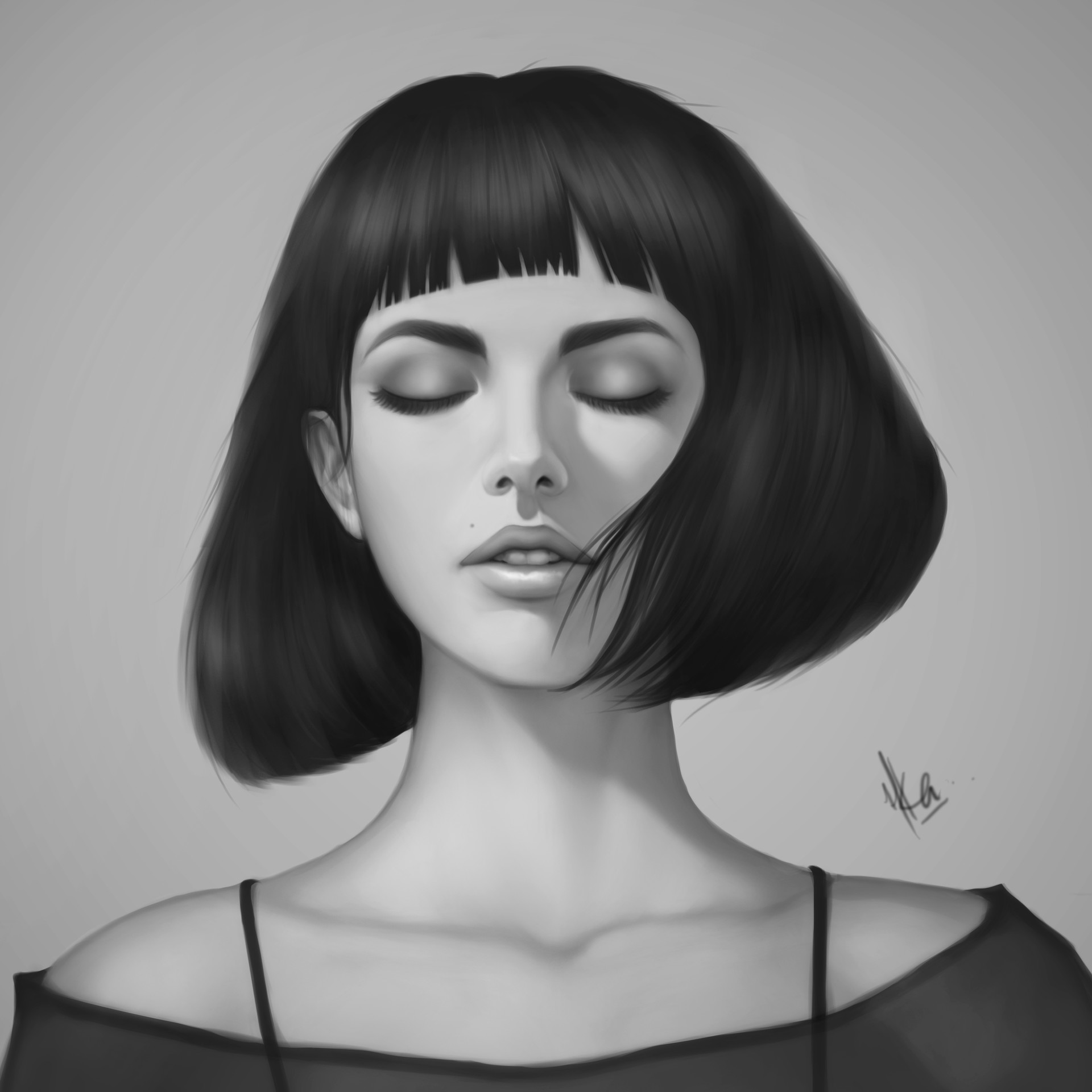 ArtStation - Random Girl Portrait