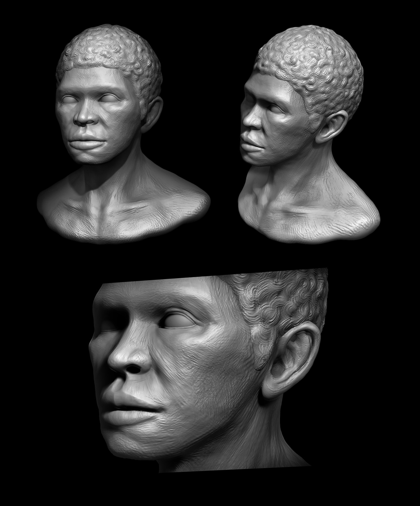 ArtStation - Aeta Bust Study