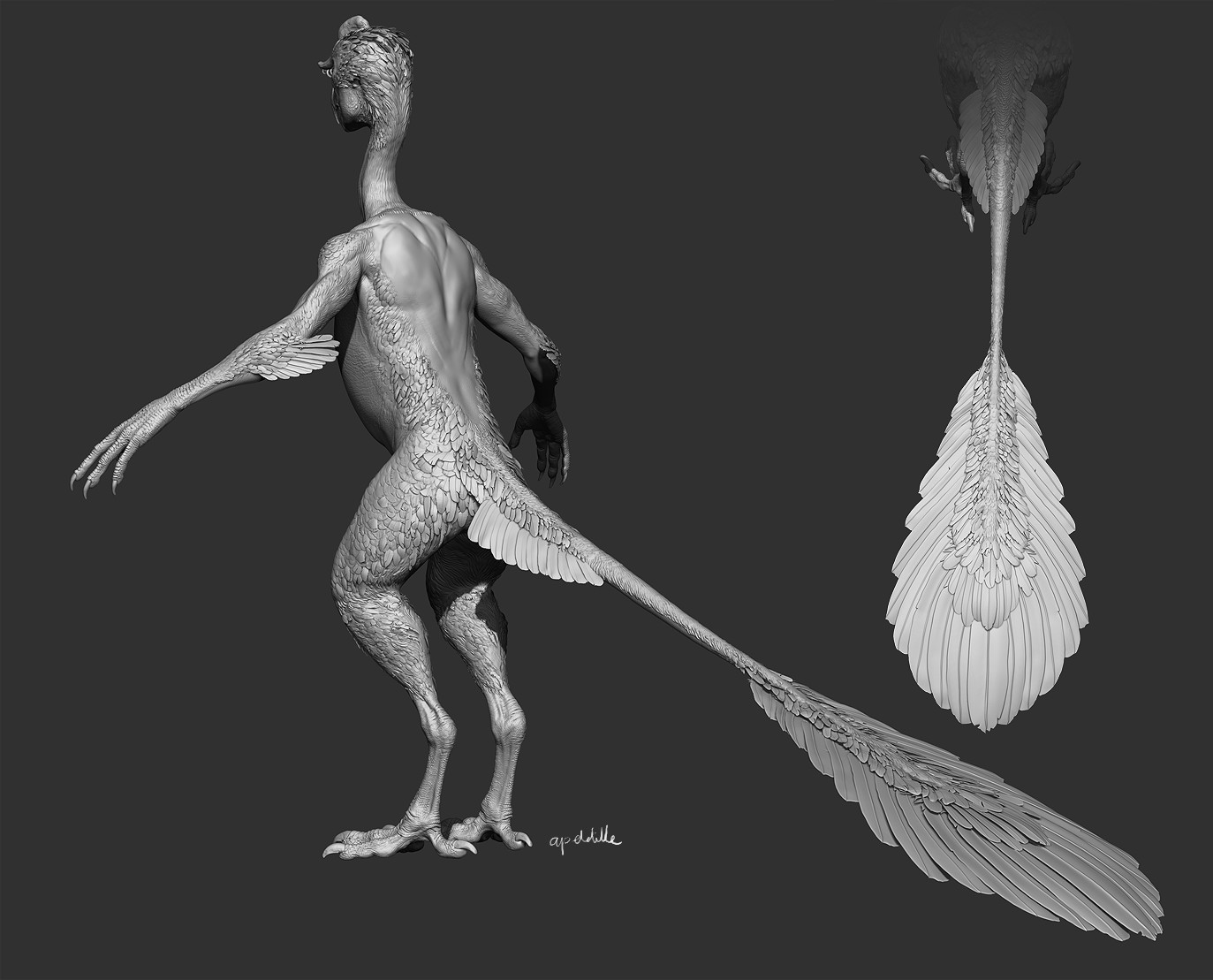 Apel Wallberg - Bird person project, WIP