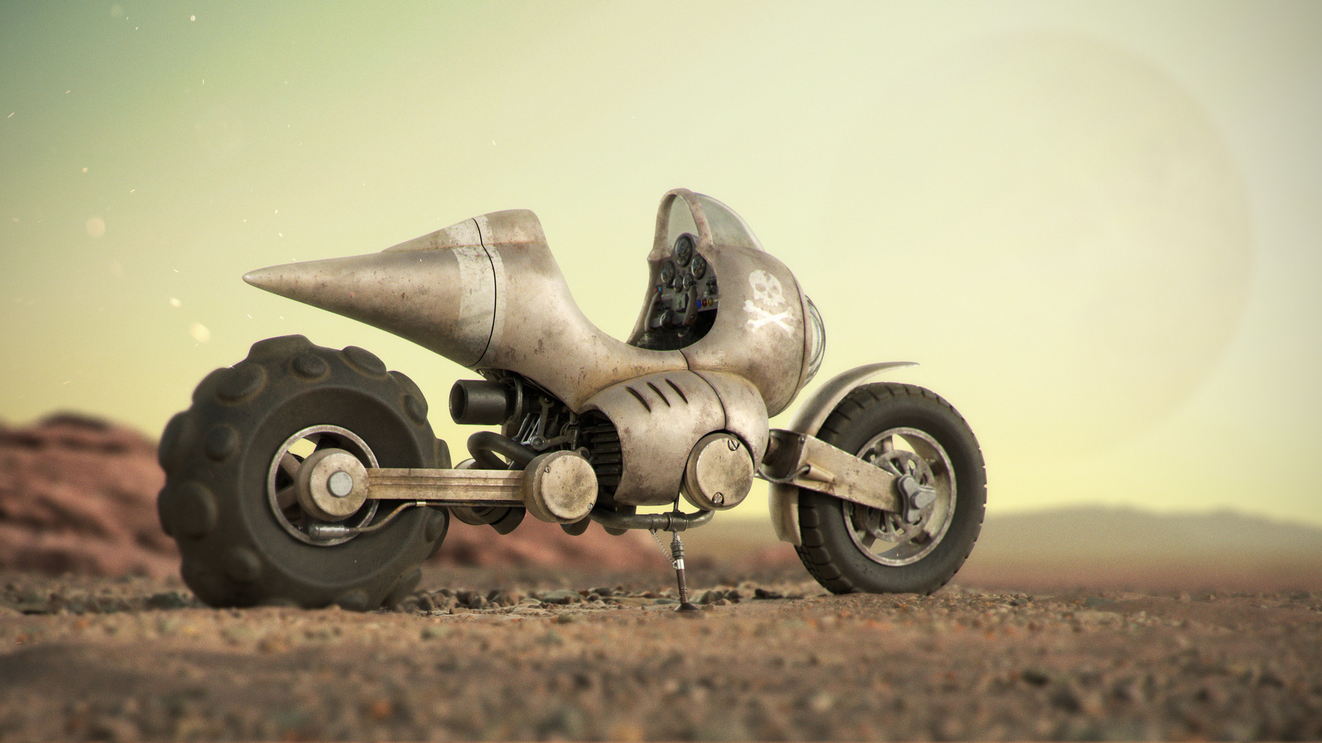 ArtStation - Stylized Motorbike