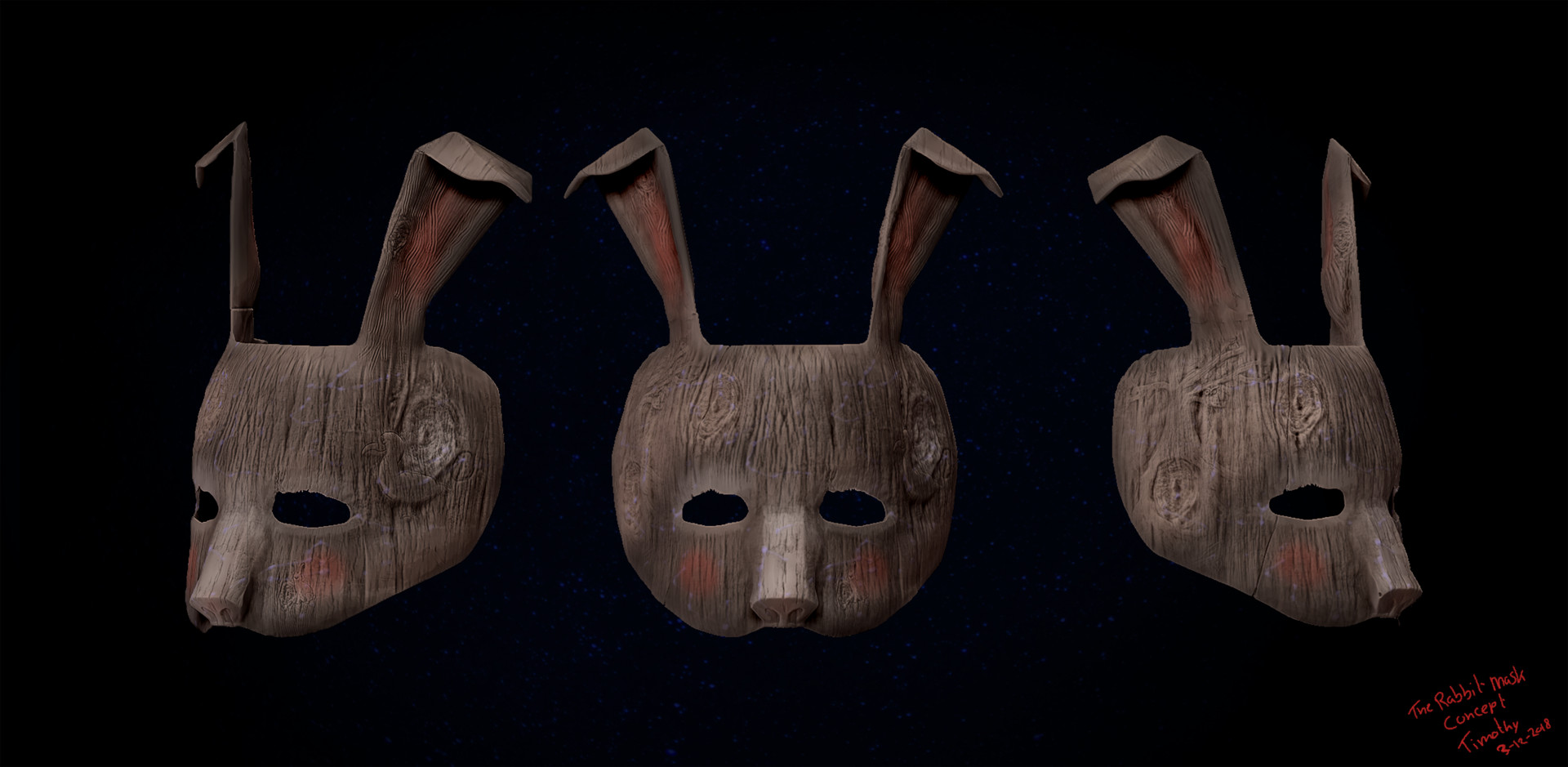 ArtStation - Wooden Rabbit Mask