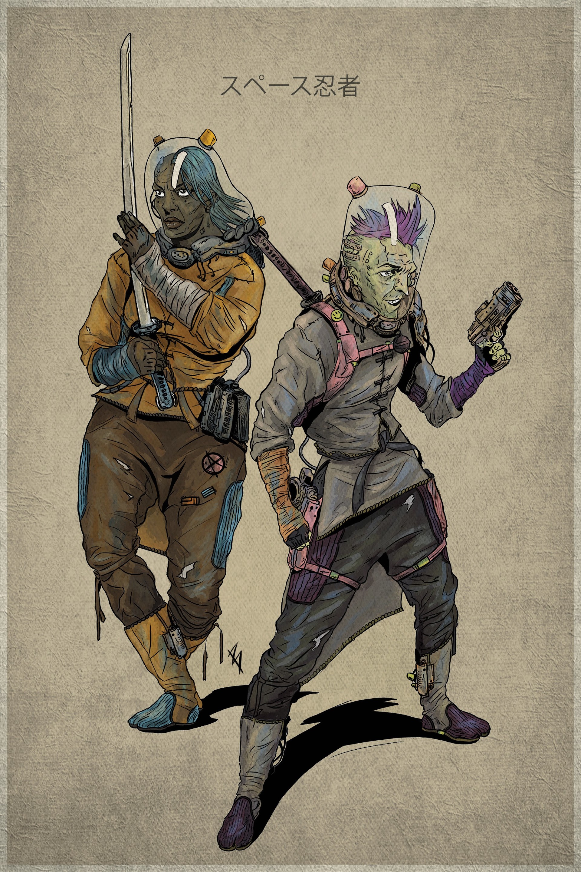 ArtStation - Interplanetary Ninja Assassins
