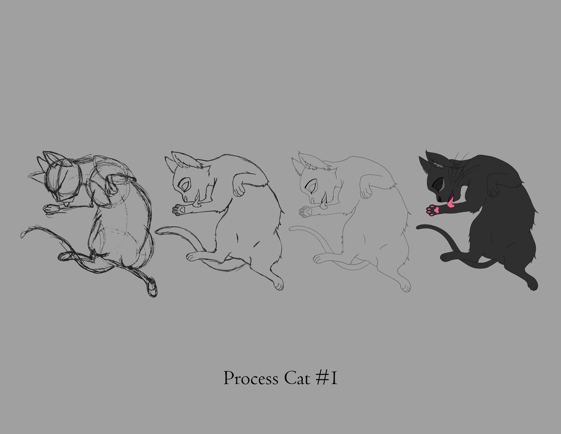 how to draw disney style cats