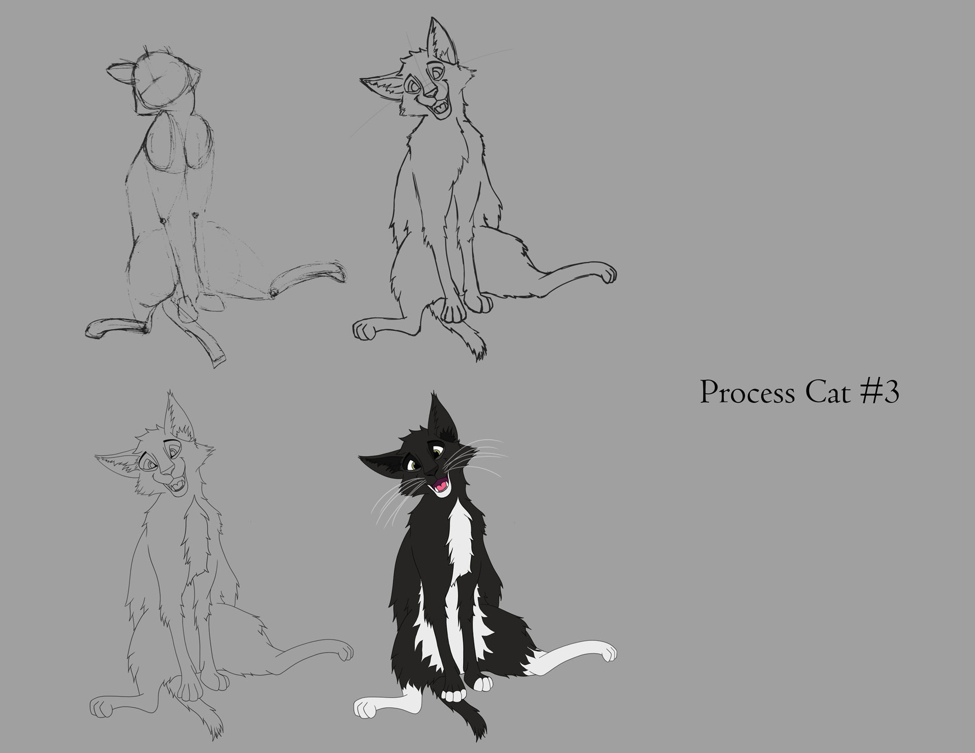 how to draw disney cat