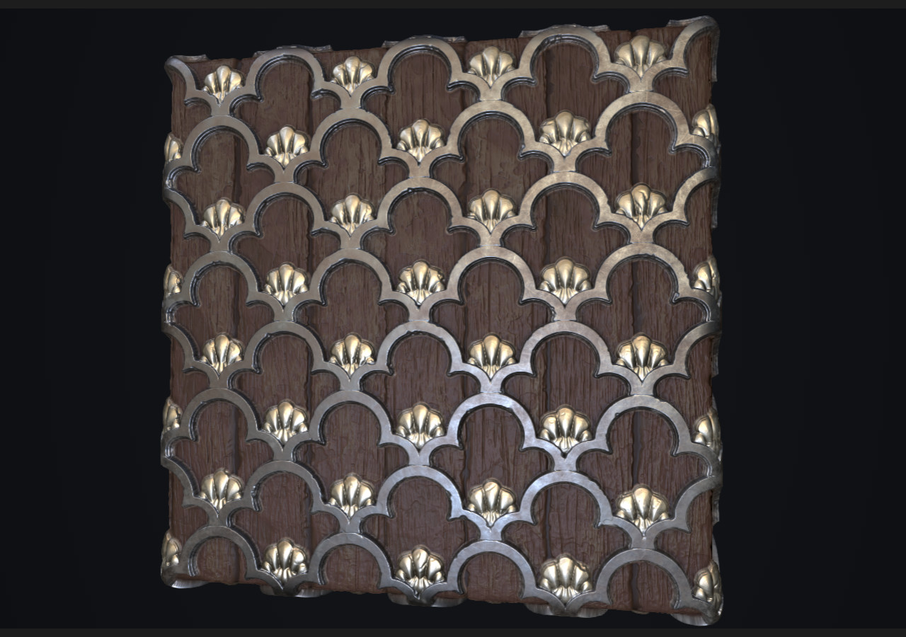 ArtStation - Medieval Door Frame - Substance Designer