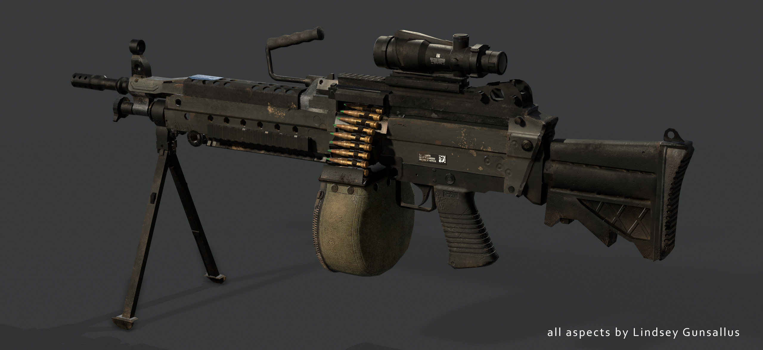 Lindsey Gunsallus - M249 LMG custom