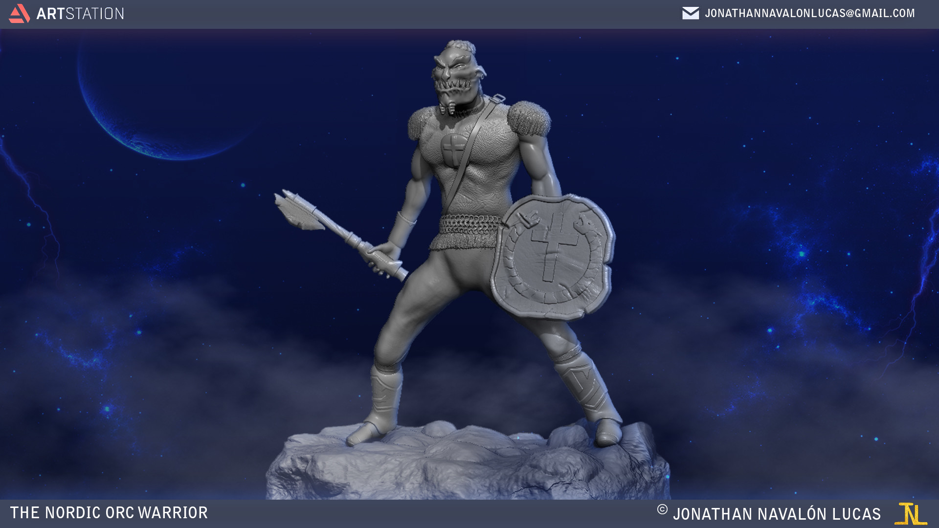 ArtStation - The Nordic Orc Warrior