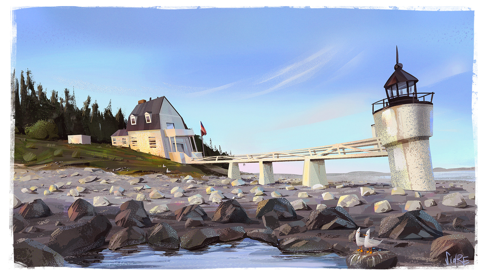 ArtStation - Marshall Point Lighthouse