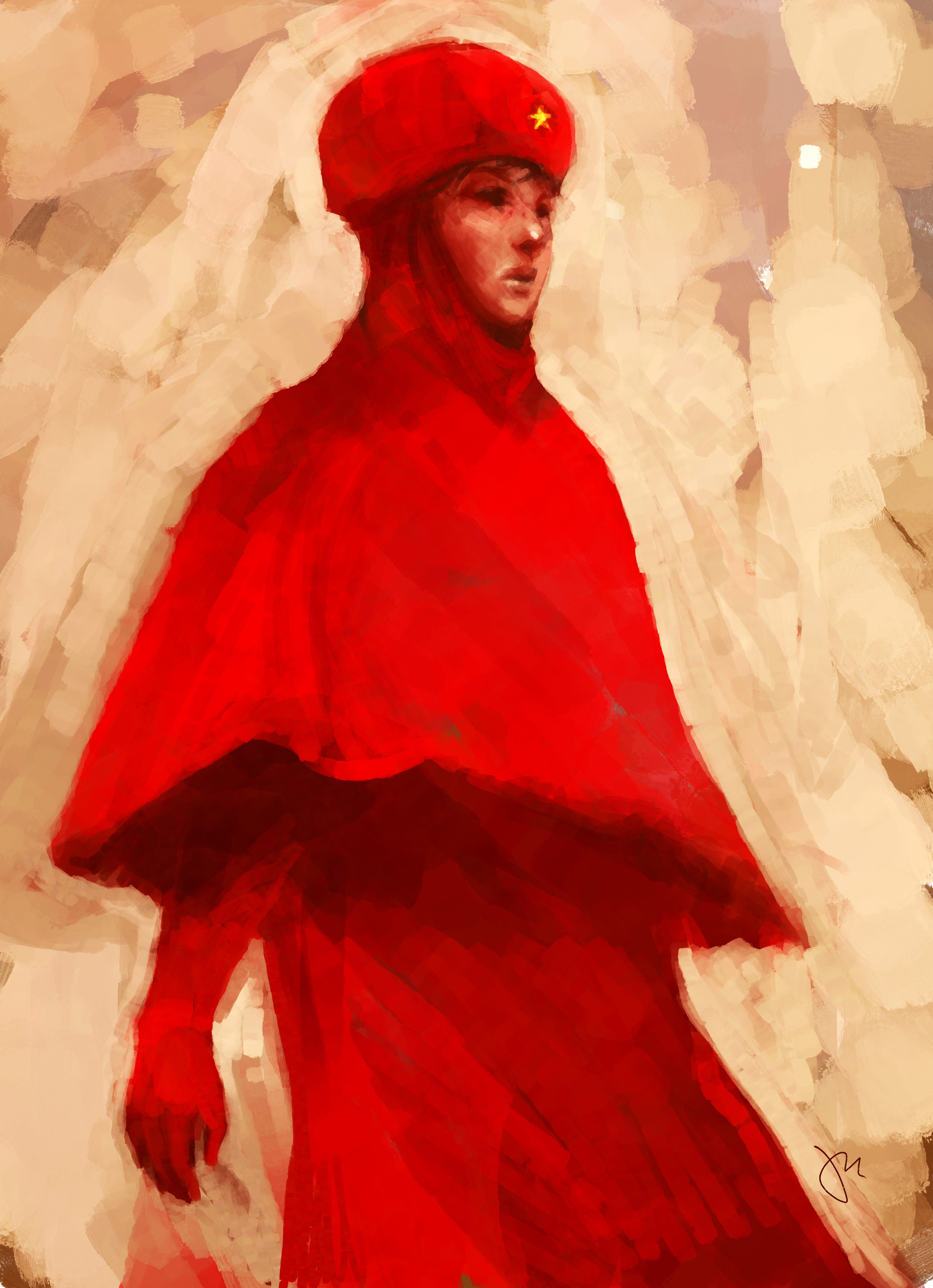 ArtStation - 30 min Red Cloak