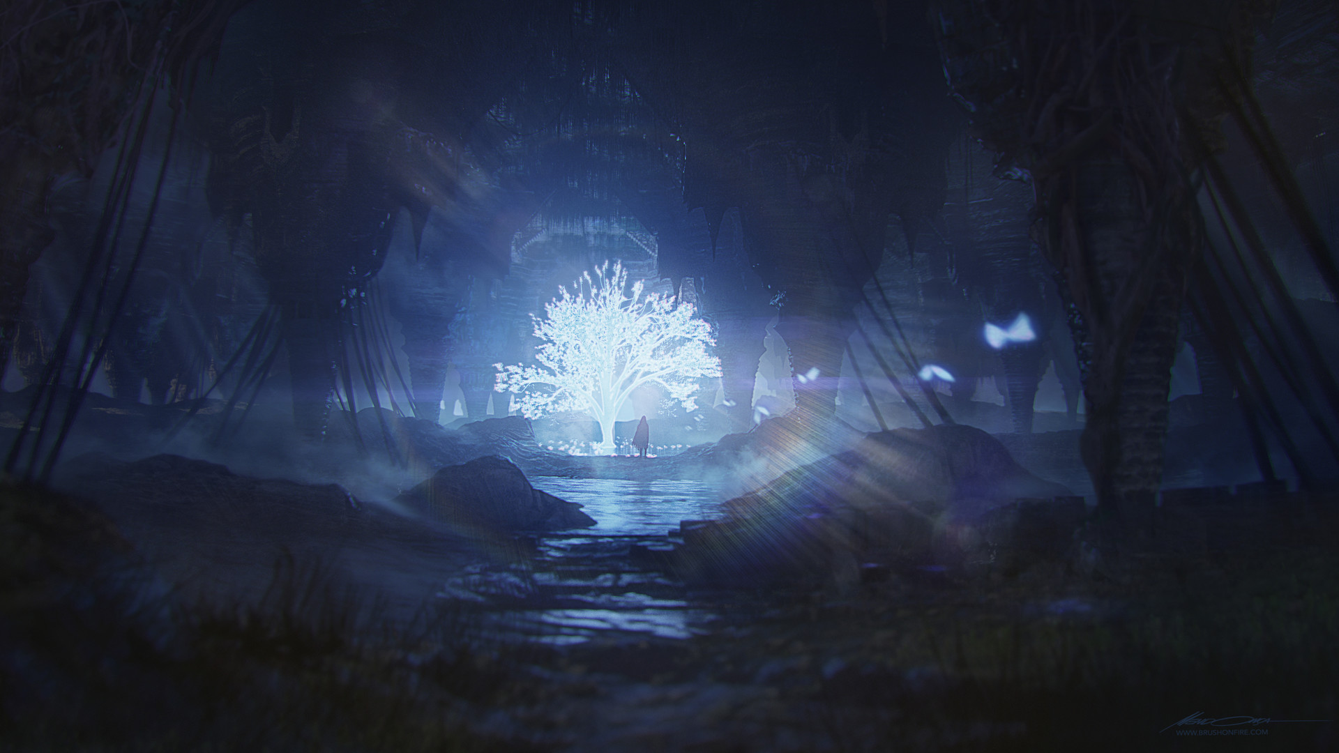 ArtStation - The Light Tree Year 1425 /// Underground Tibet