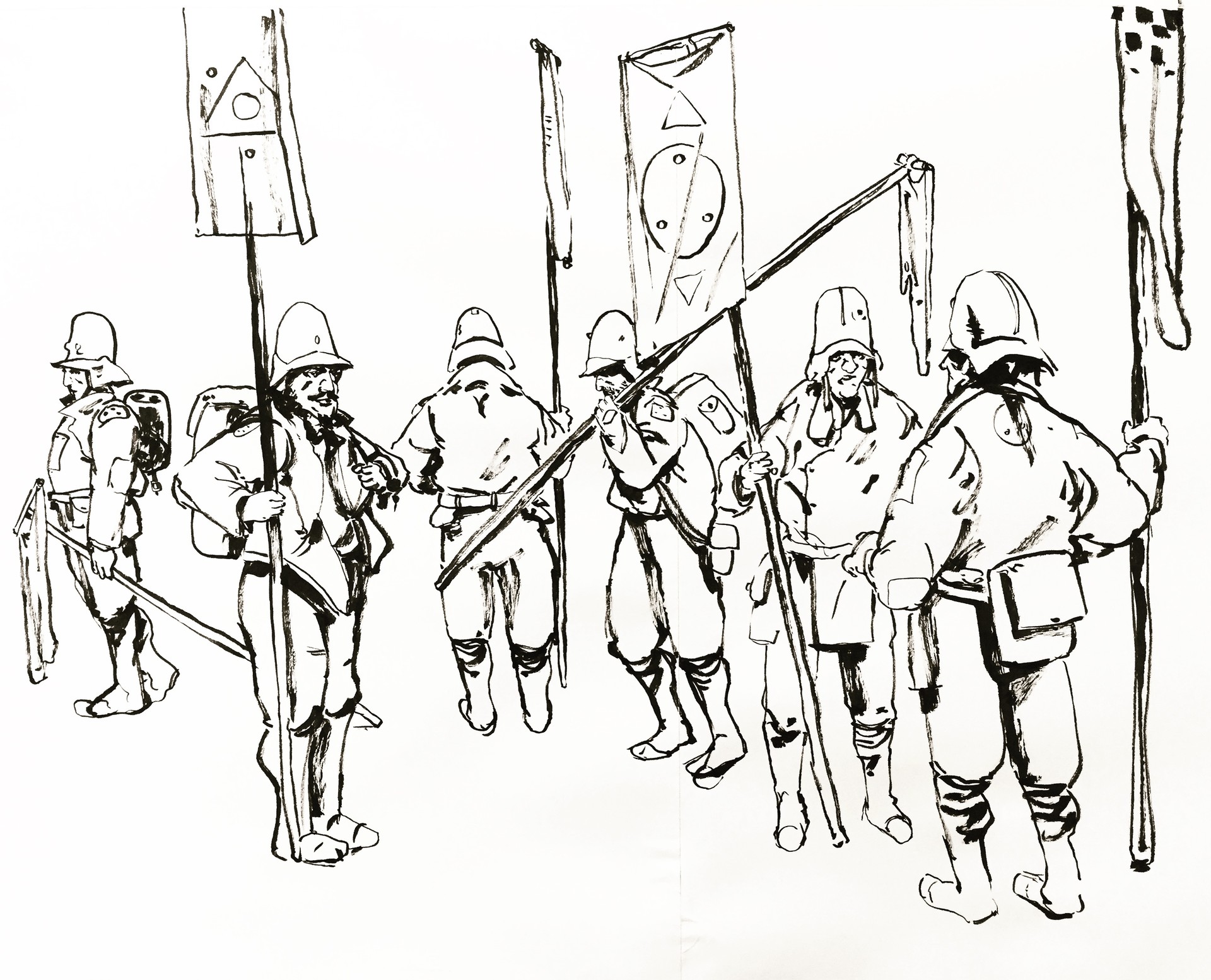 ArtStation - Flag fight.