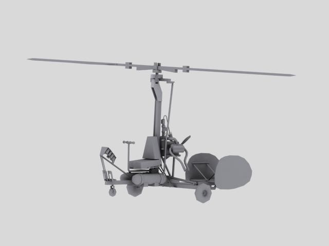 ArtStation - Mad Max 2 Game Ready Gyrocopter (WIP)