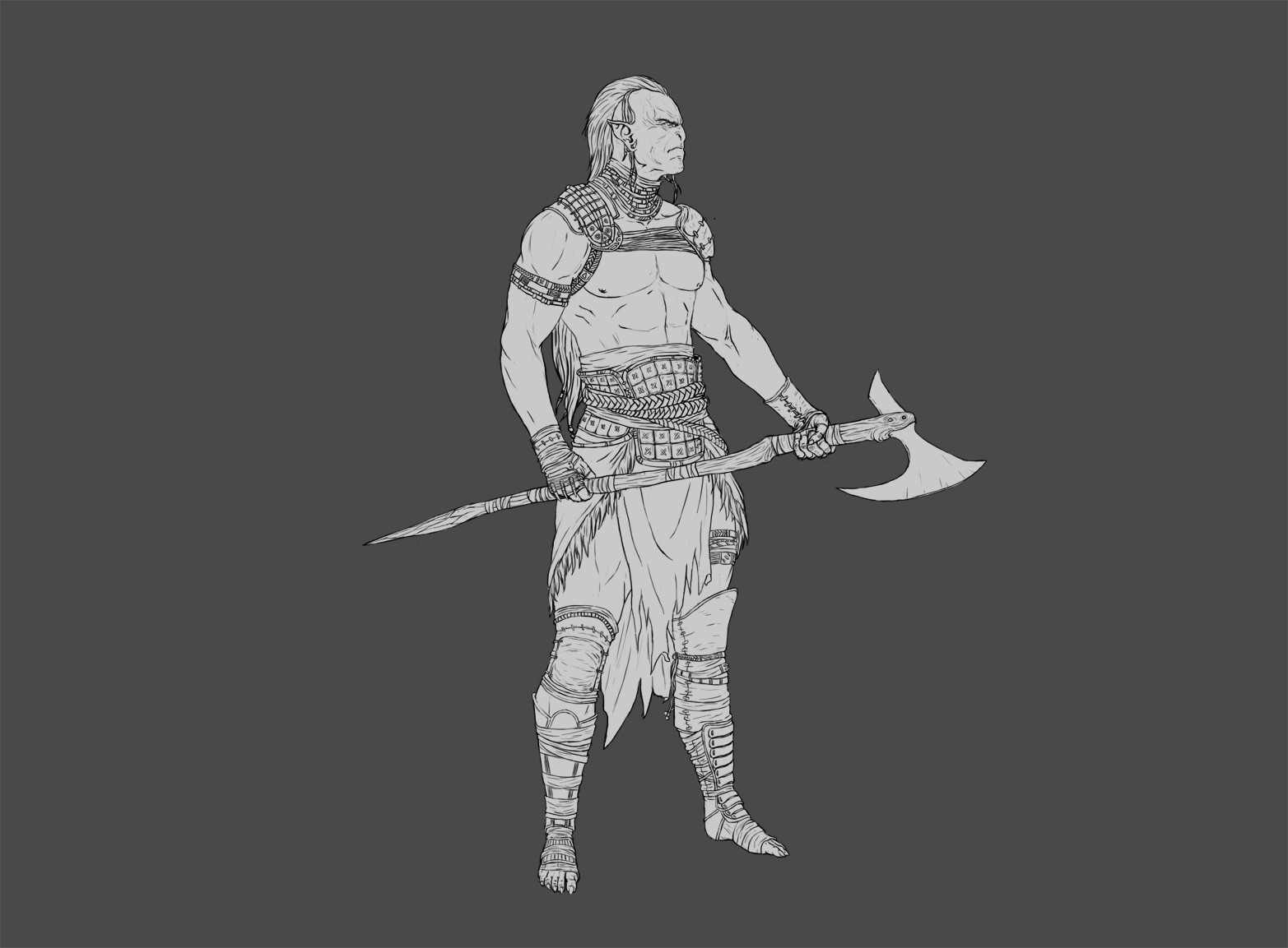 ArtStation - WIP Orken fanart