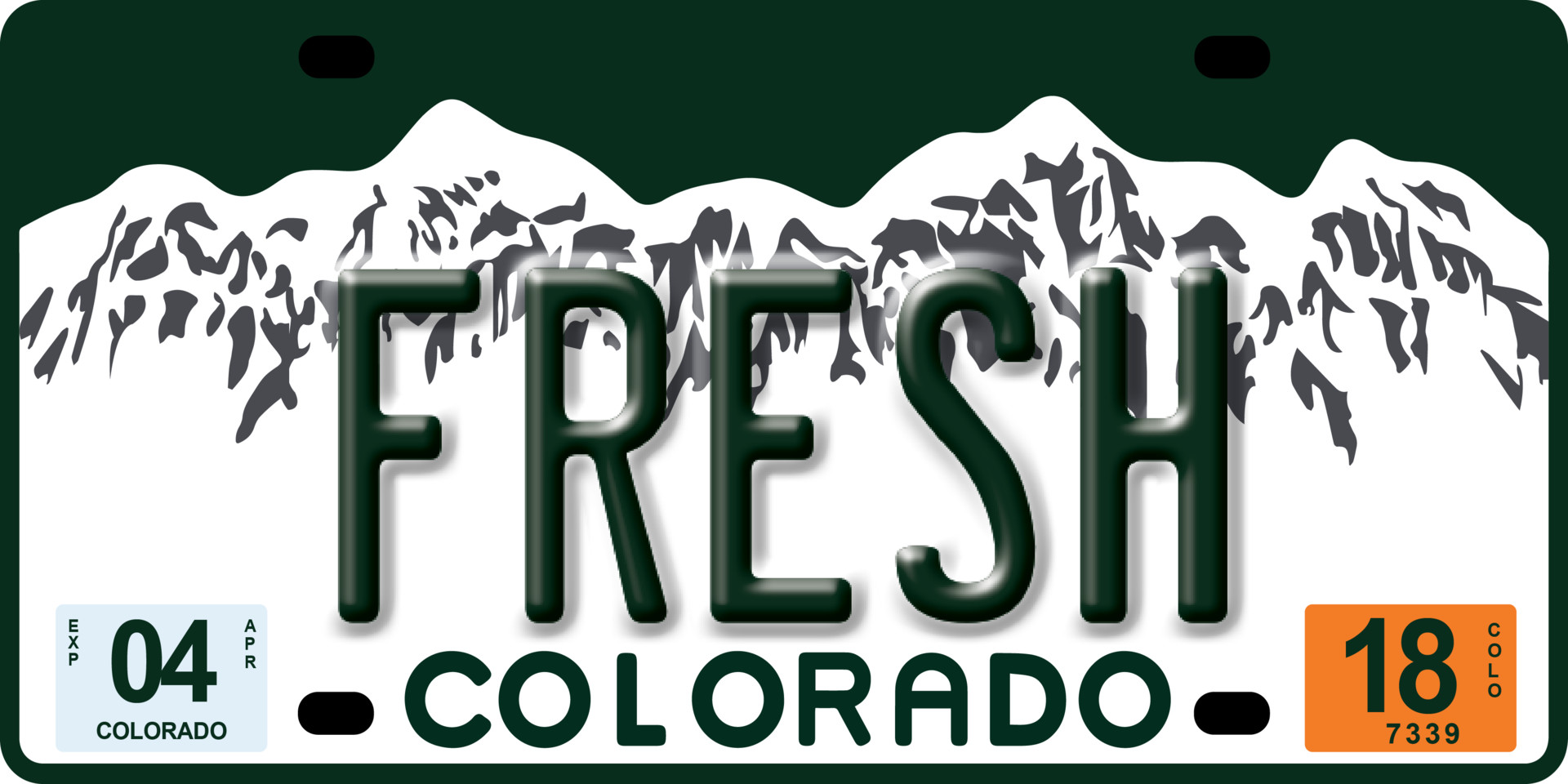 ArtStation - FRESH License Plate