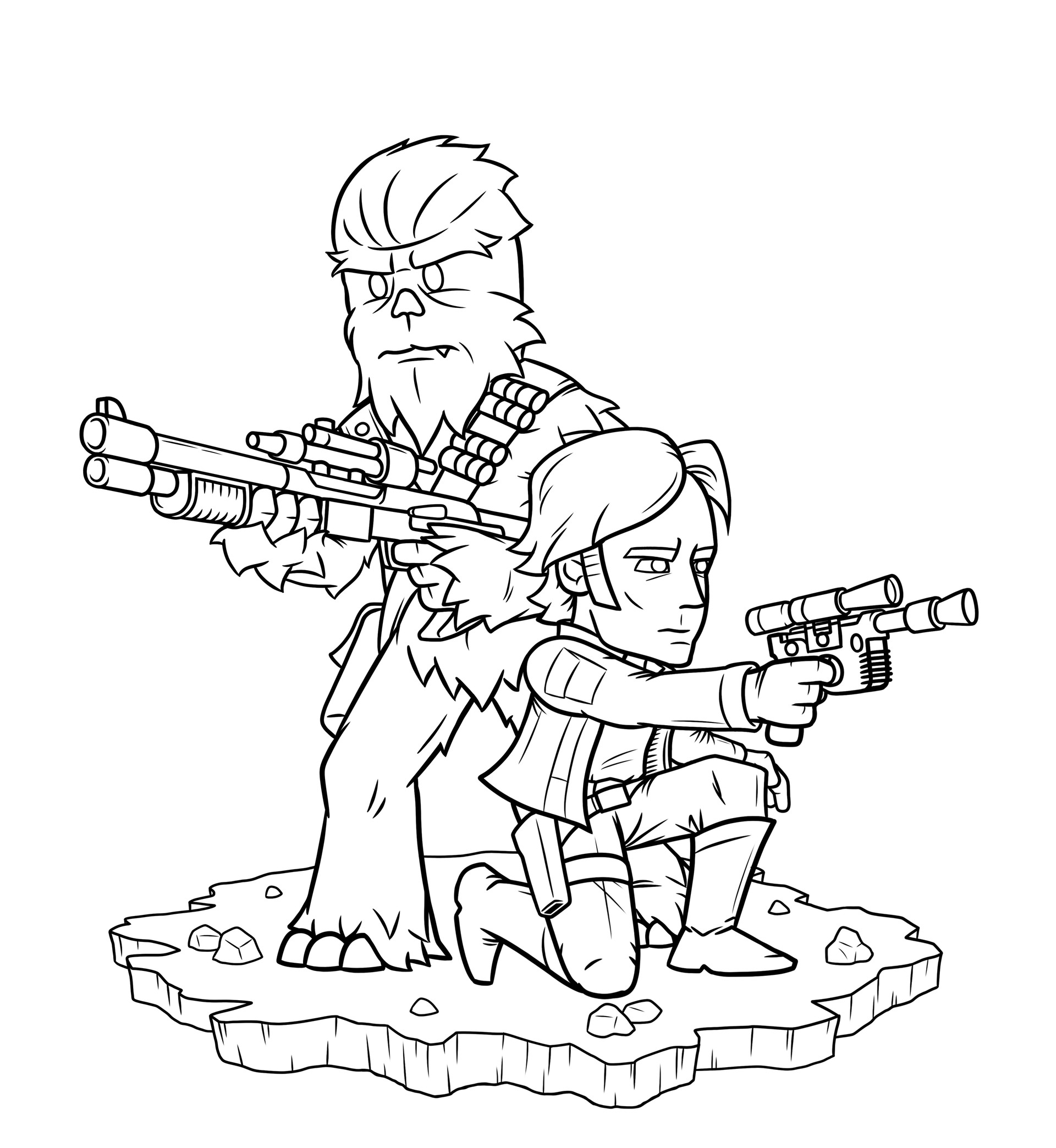 lego han solo coloring pages