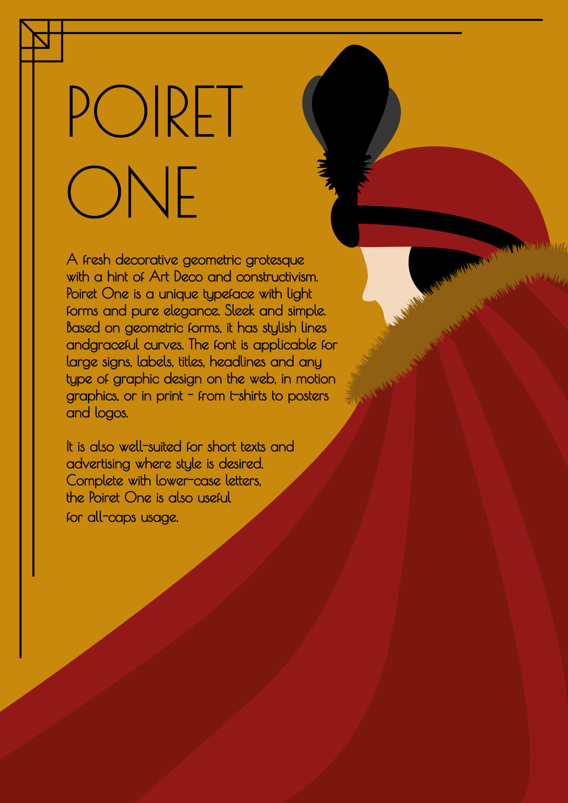 ArtStation - Poster for the font Poiret One